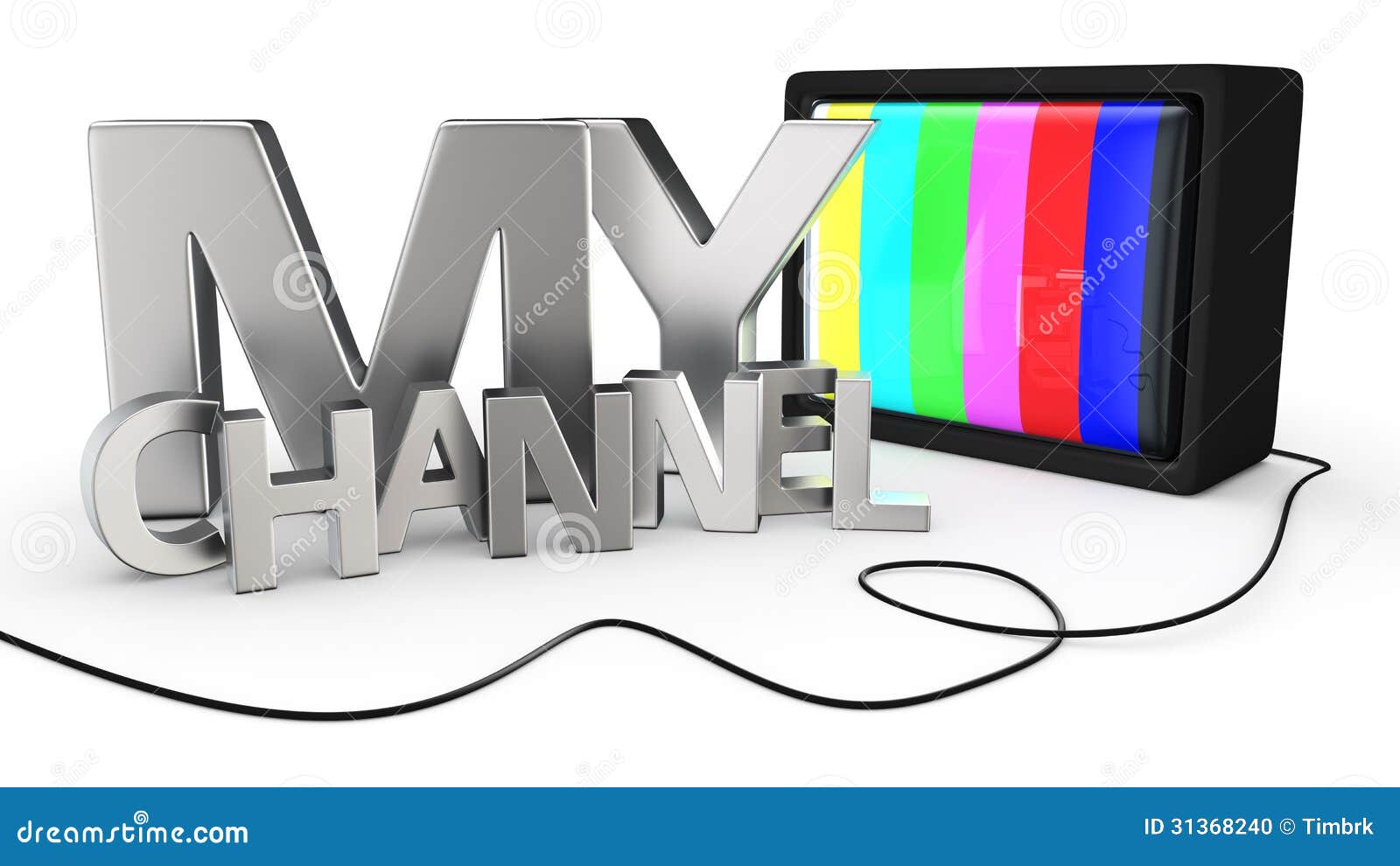 My Channel stock illustration. Illustration of tube, website - 31368240