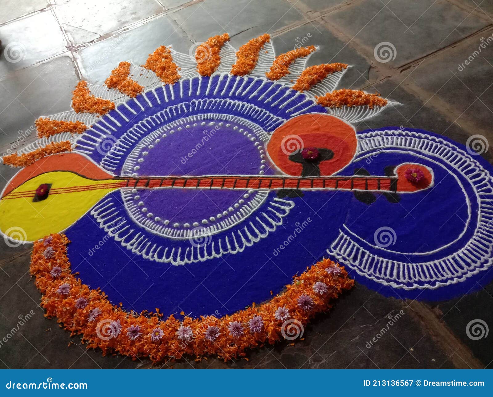 My College Rangoli Design Made by My Friends Stock Image - Image of ...
