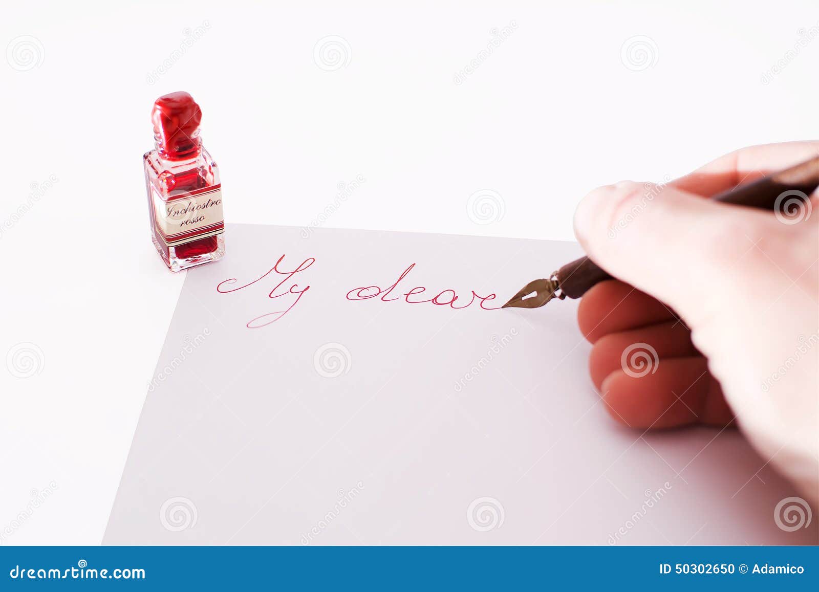 My dear stock photo. Image of calligraphy, message, romantic - 50302650