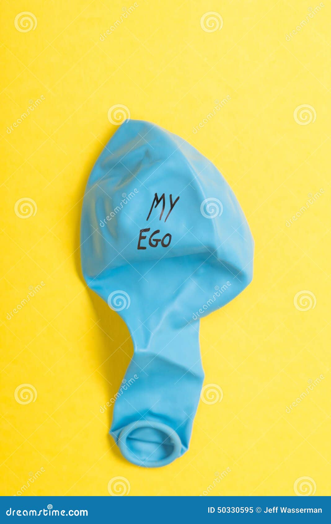 My Deflated Ego stock image. Image of typography, self - 50330595