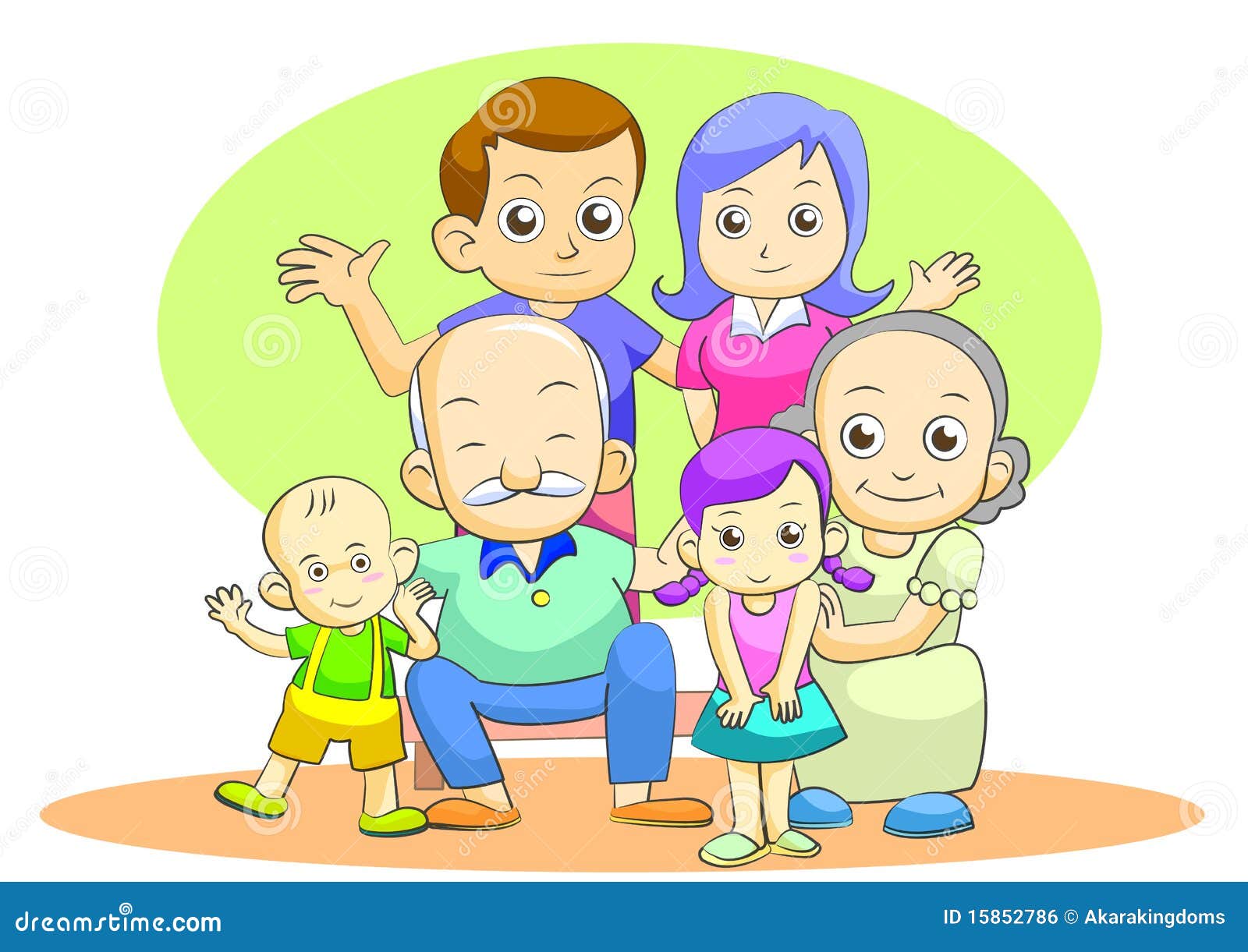 My family stock illustration. Illustration of love, daughter - 15852786