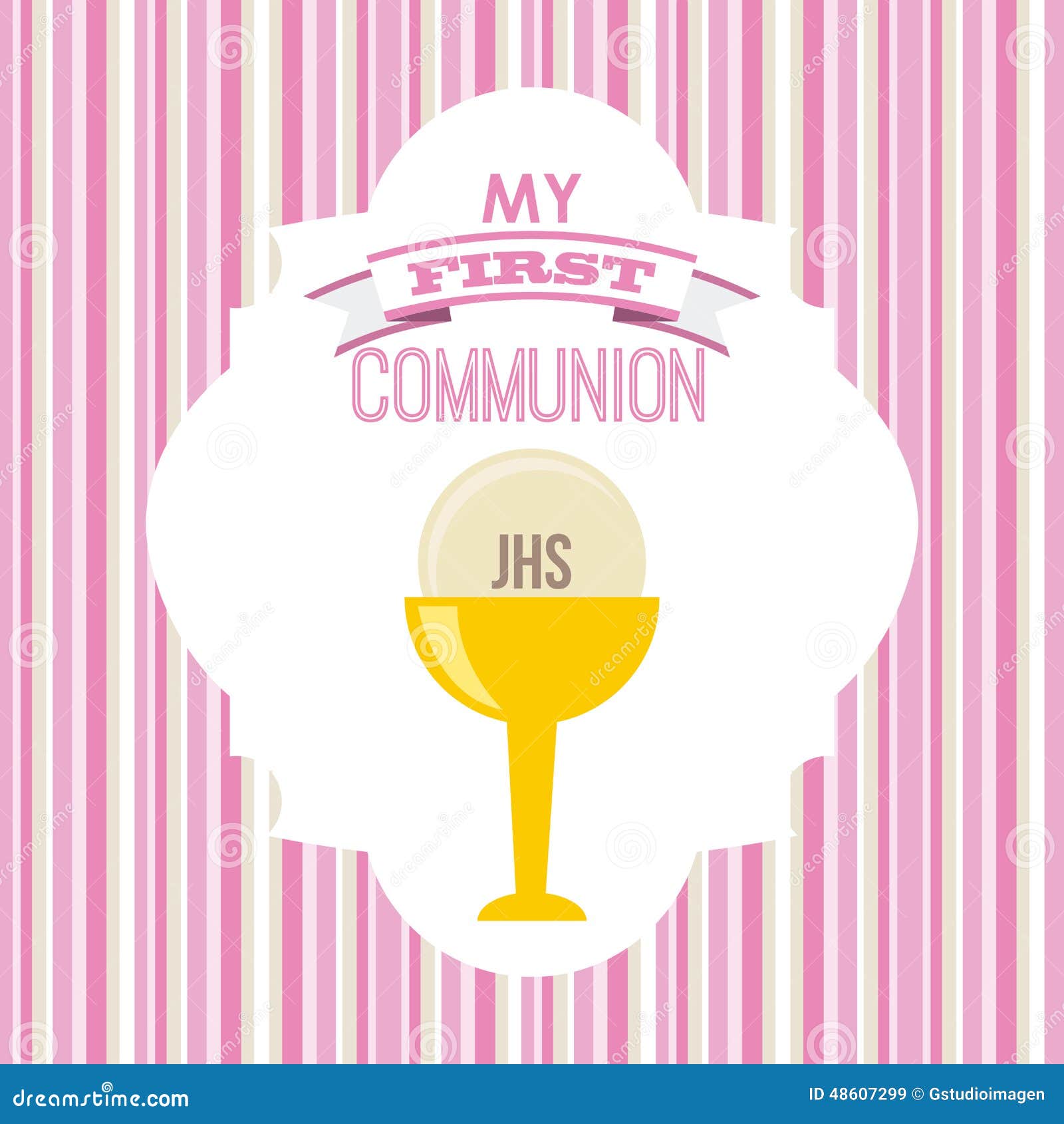 My first communion stock illustration. Illustration of symbol - 48607299