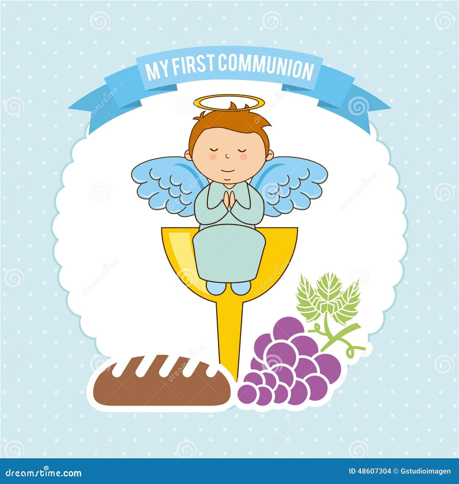 My first communion stock illustration. Illustration of symbolic - 48607304