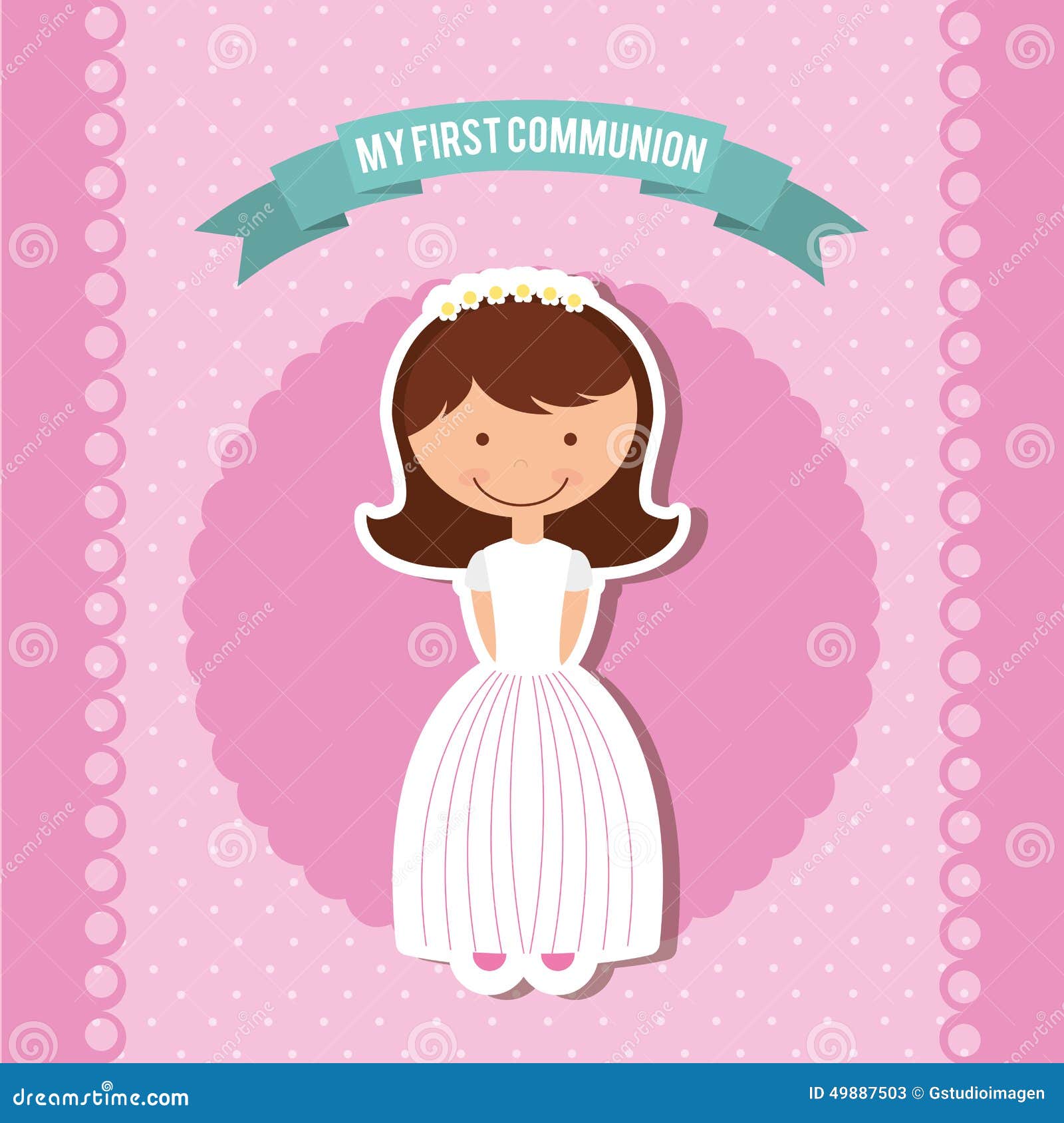 My first communion stock vector. Illustration of symbolic - 49887503