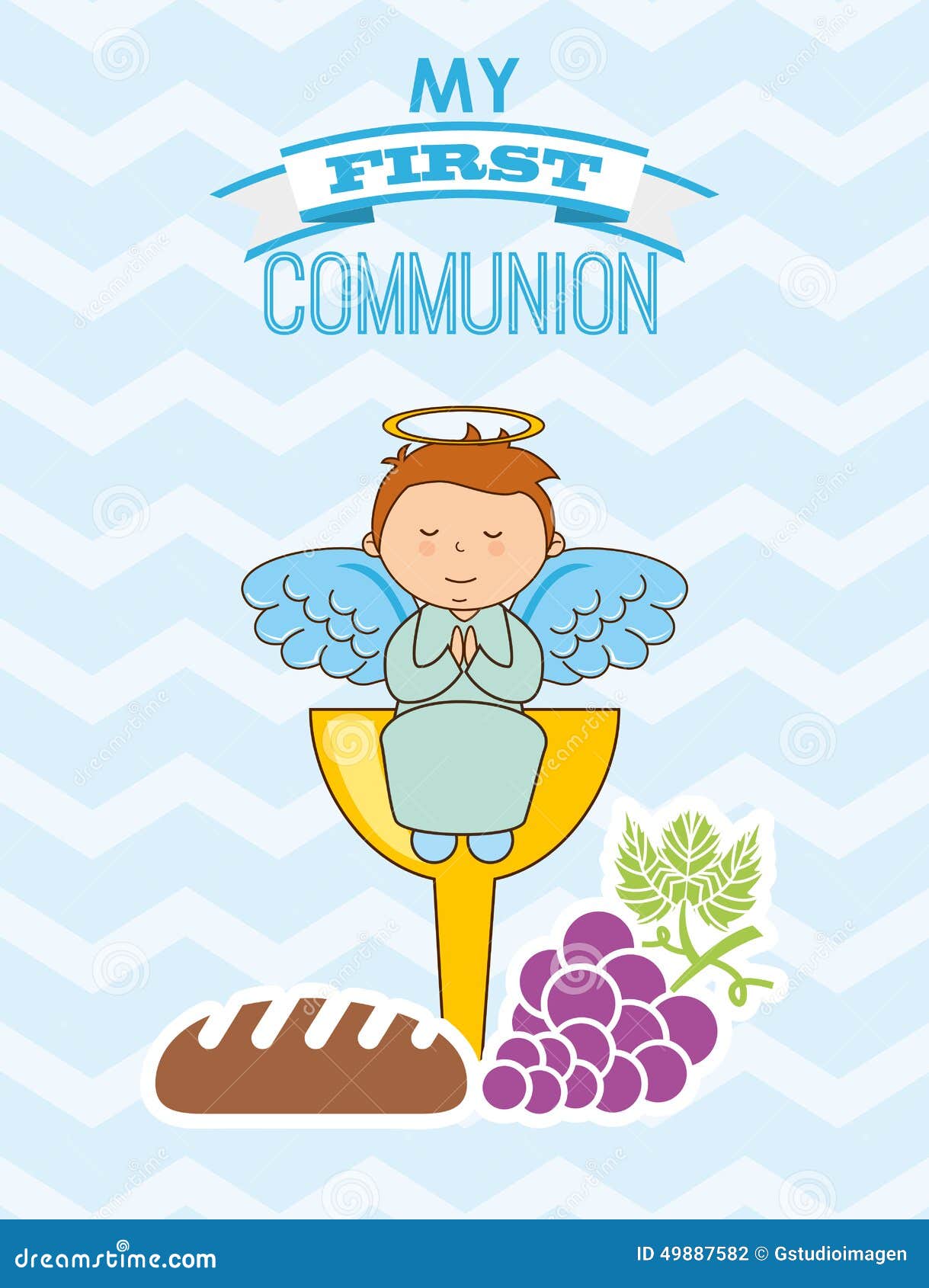 My first communion stock vector. Illustration of fruit - 49887582