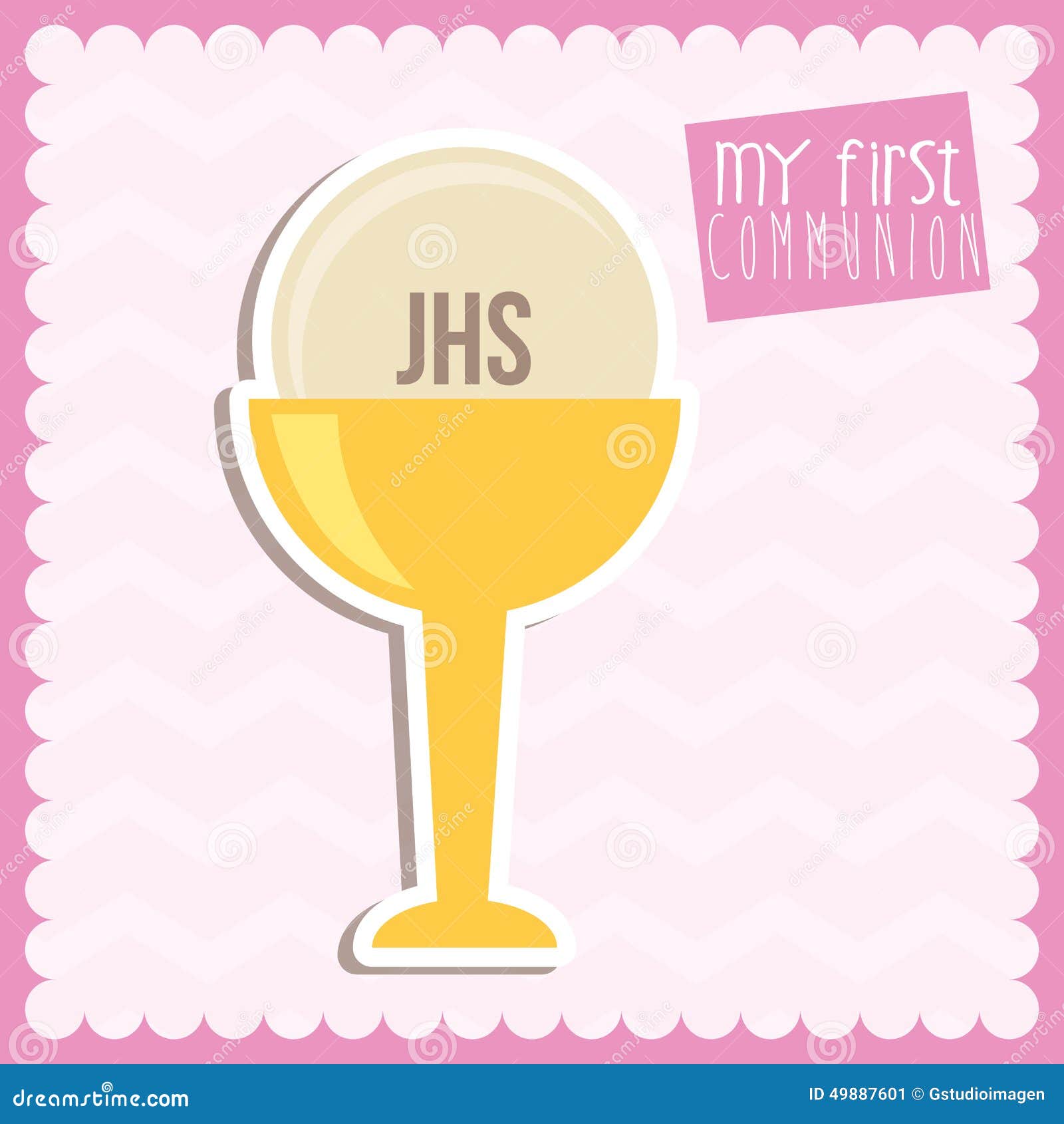 My first communion stock vector. Illustration of reminder - 49887601