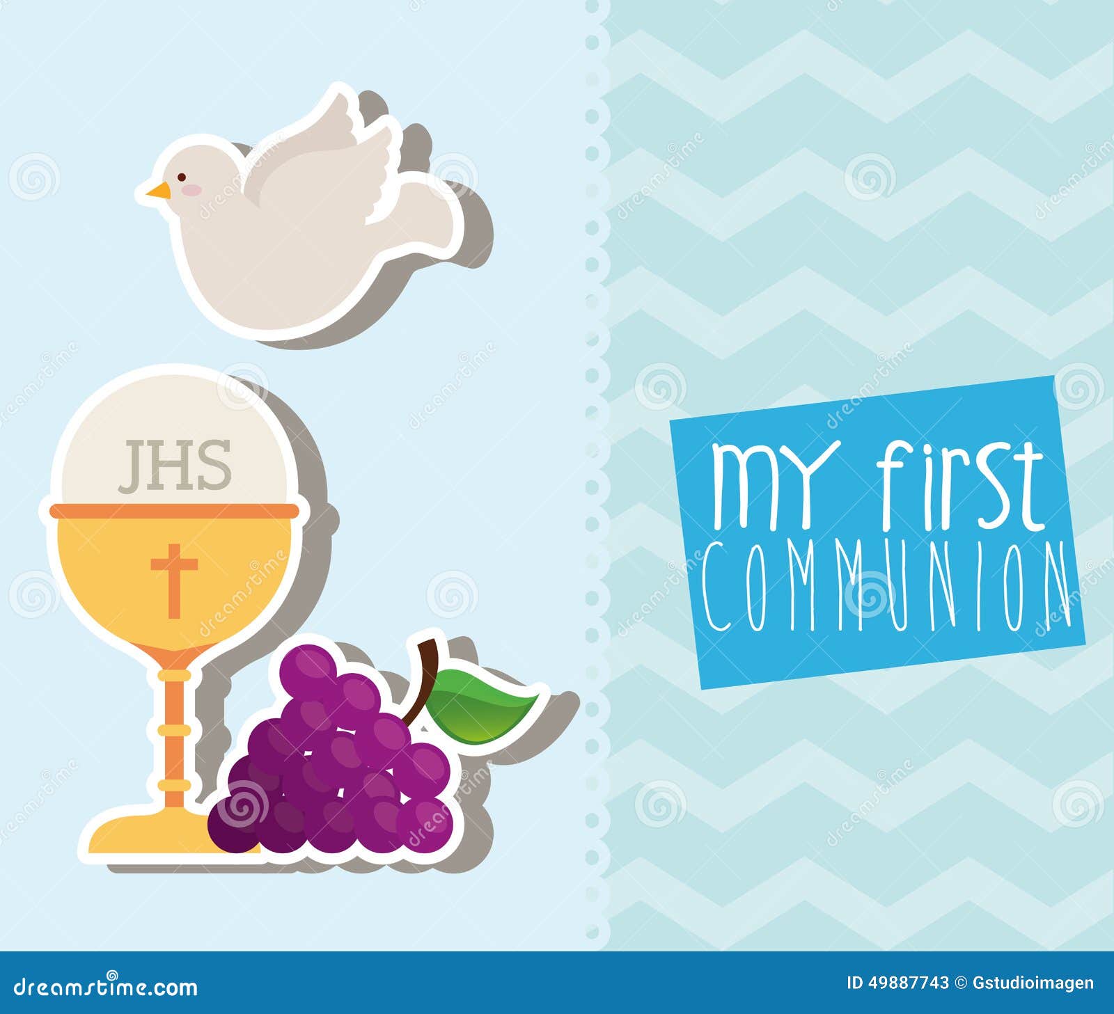 My first communion stock vector. Illustration of christianity - 49887743