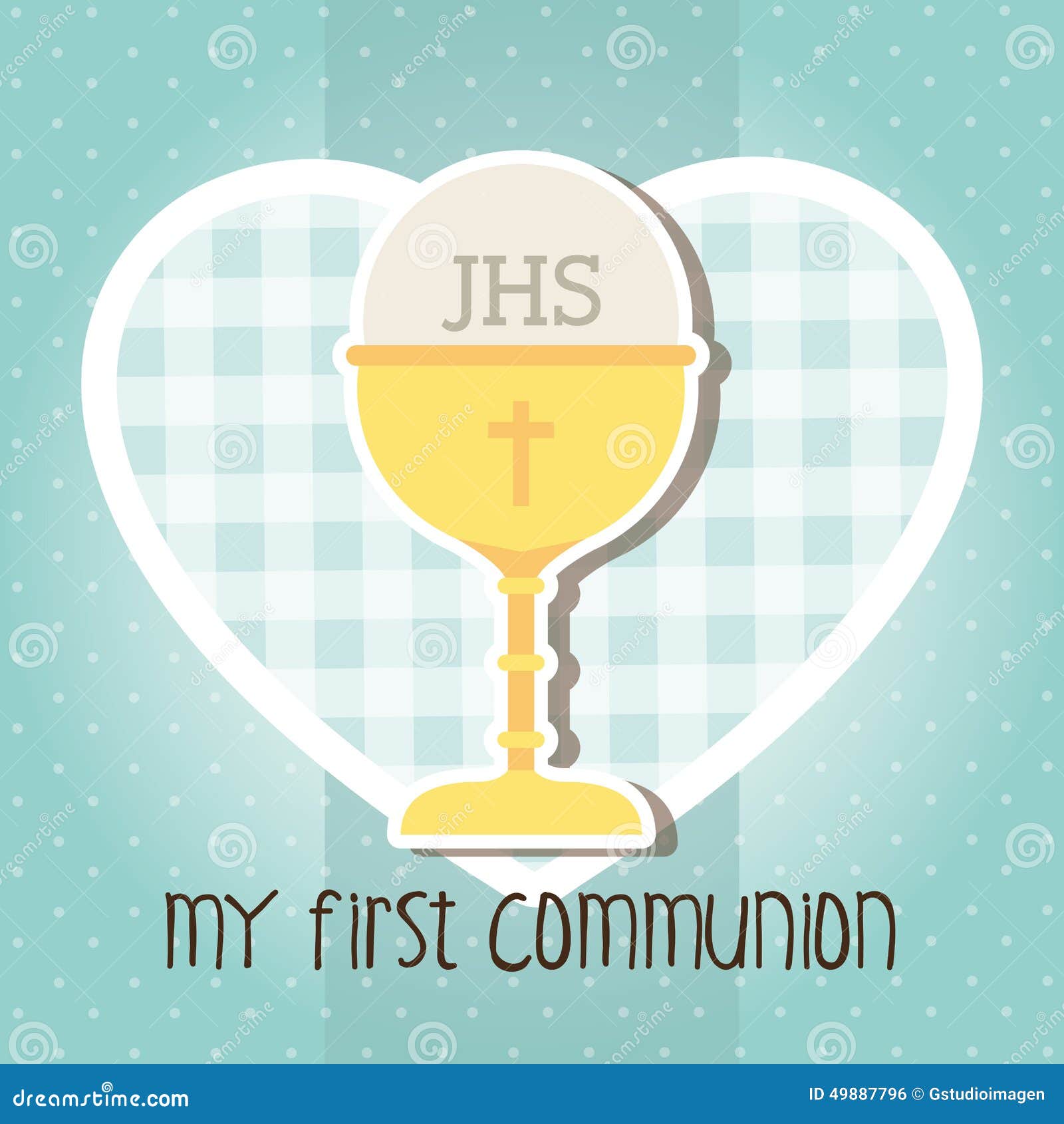 My first communion stock vector. Illustration of belief - 49887796