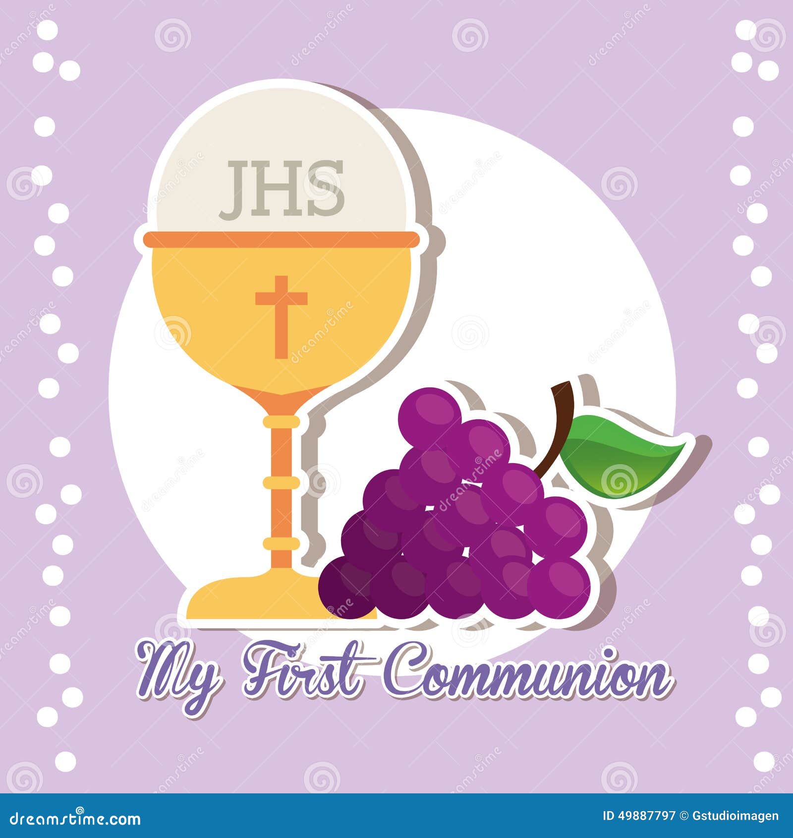 My first communion stock vector. Illustration of single - 49887797