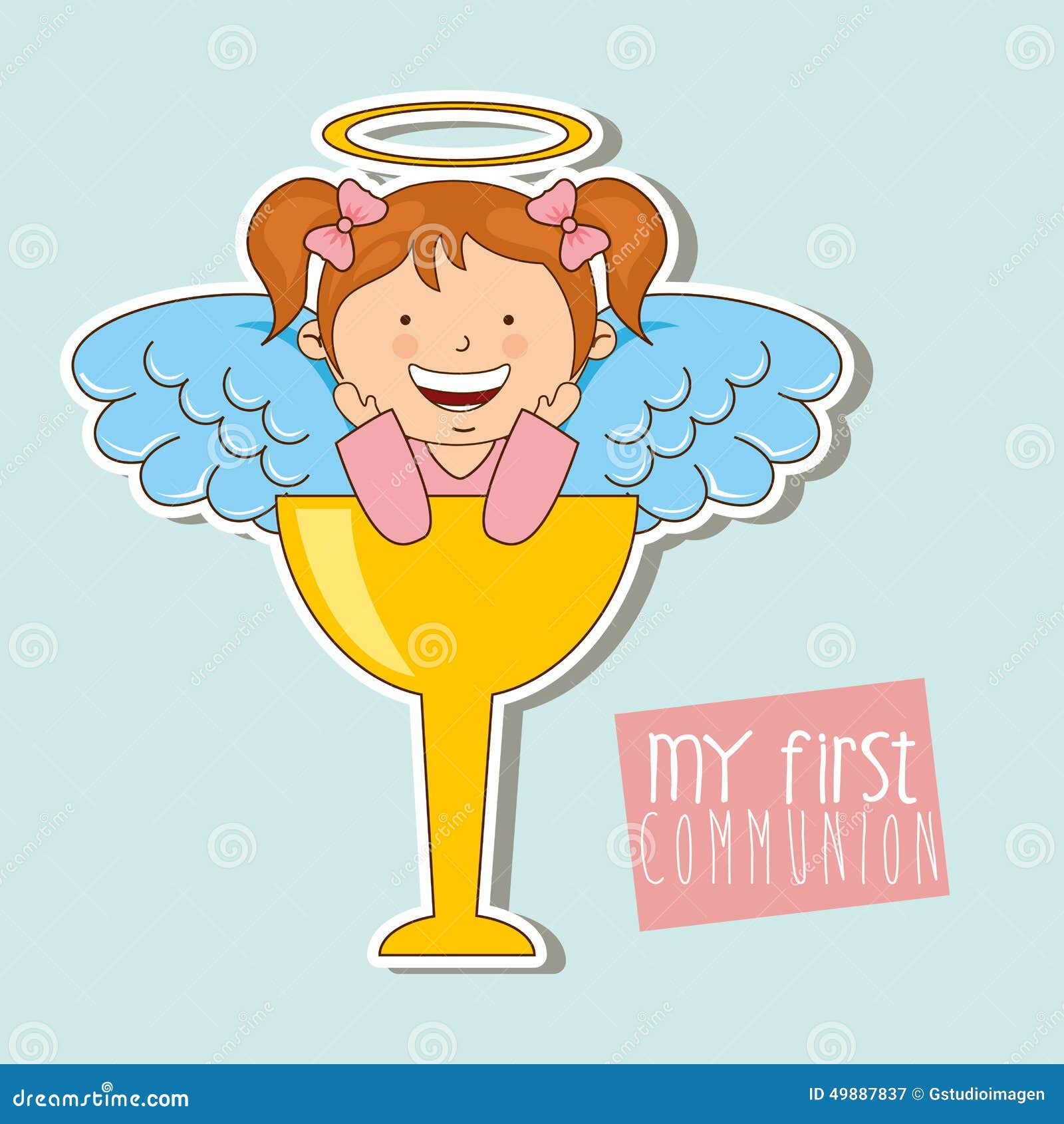 My first communion stock vector. Illustration of catholic - 49887837
