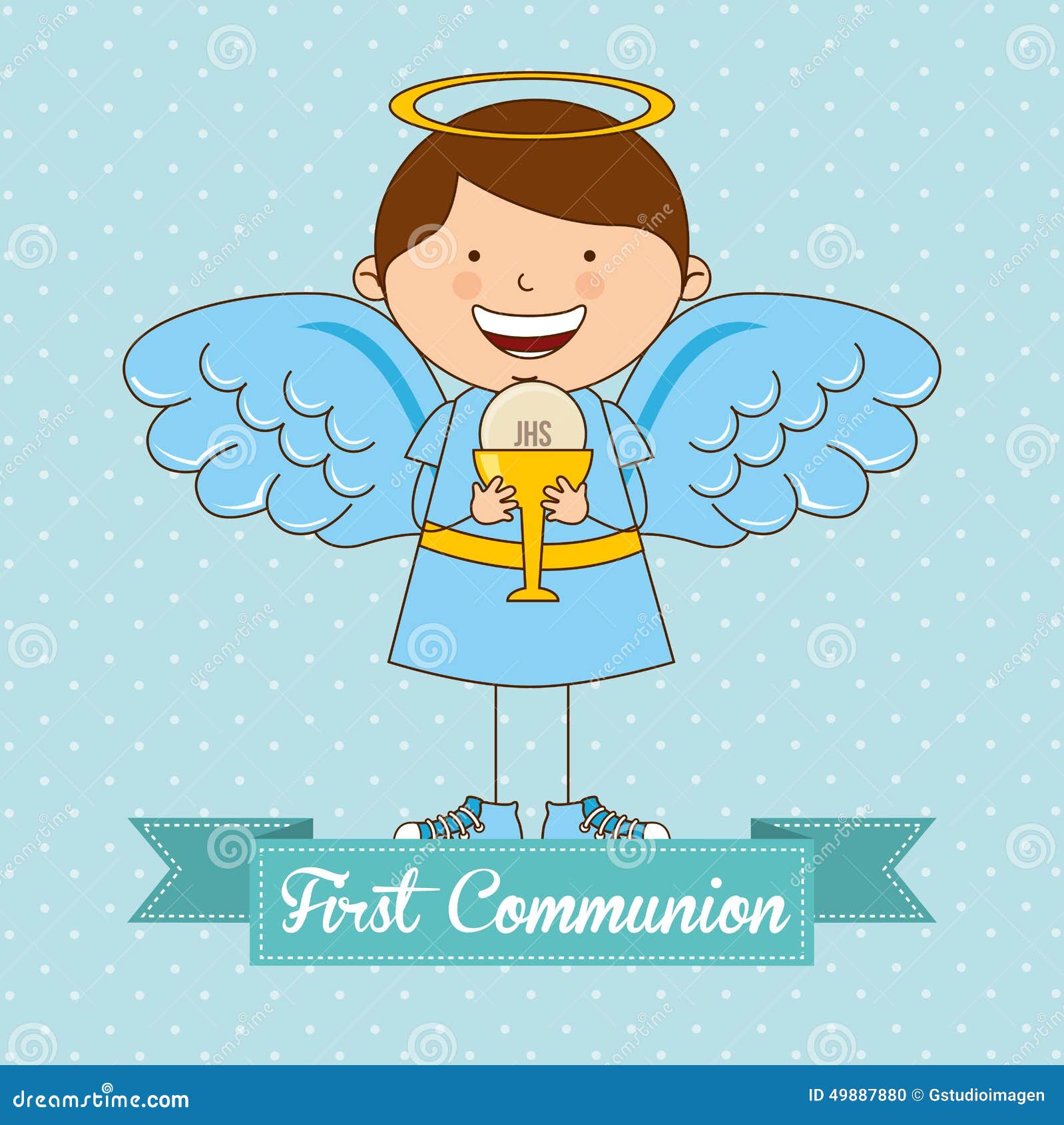 My first communion stock vector. Illustration of background - 49887880