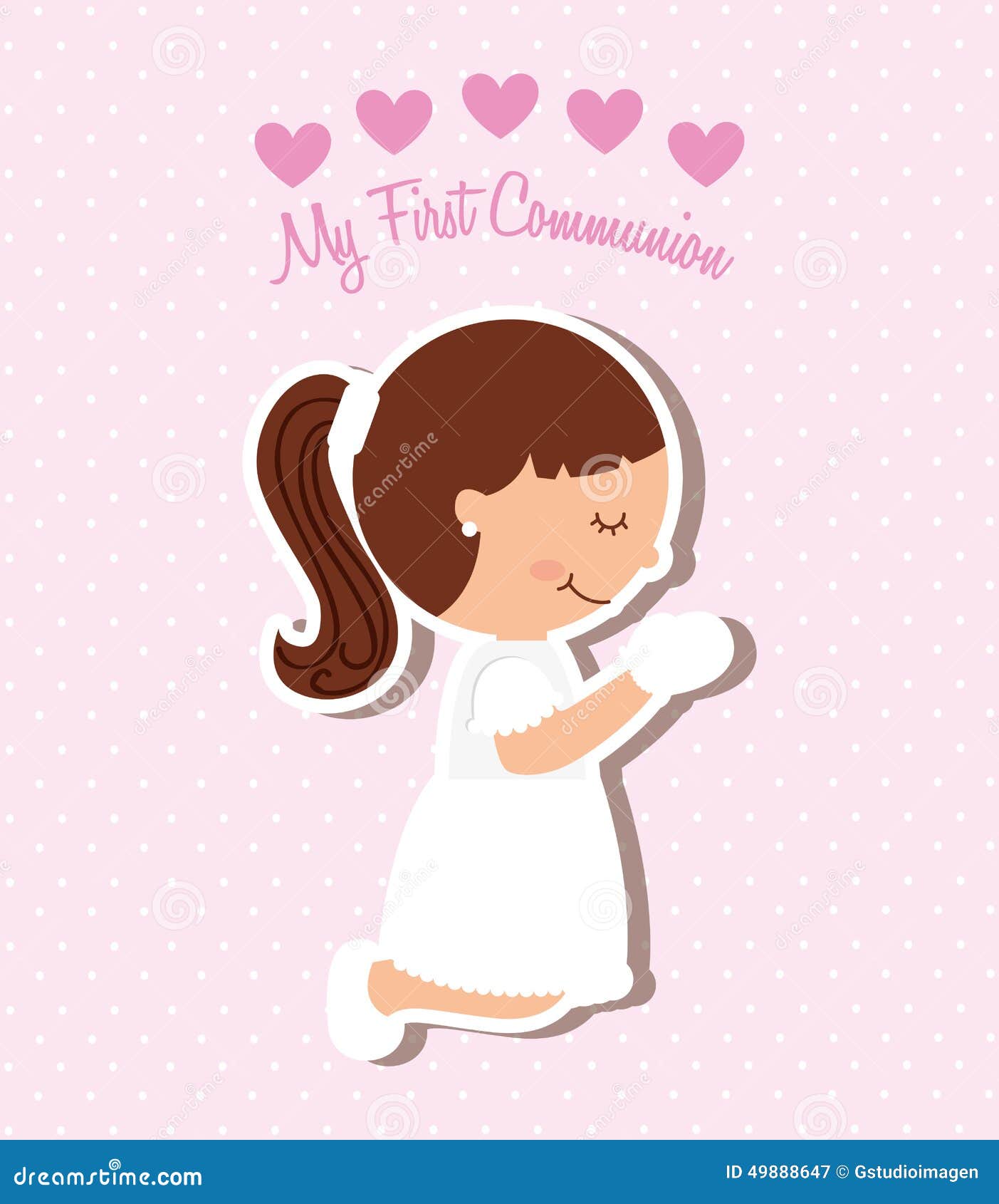 My first communion stock vector. Illustration of symbolic - 49888647
