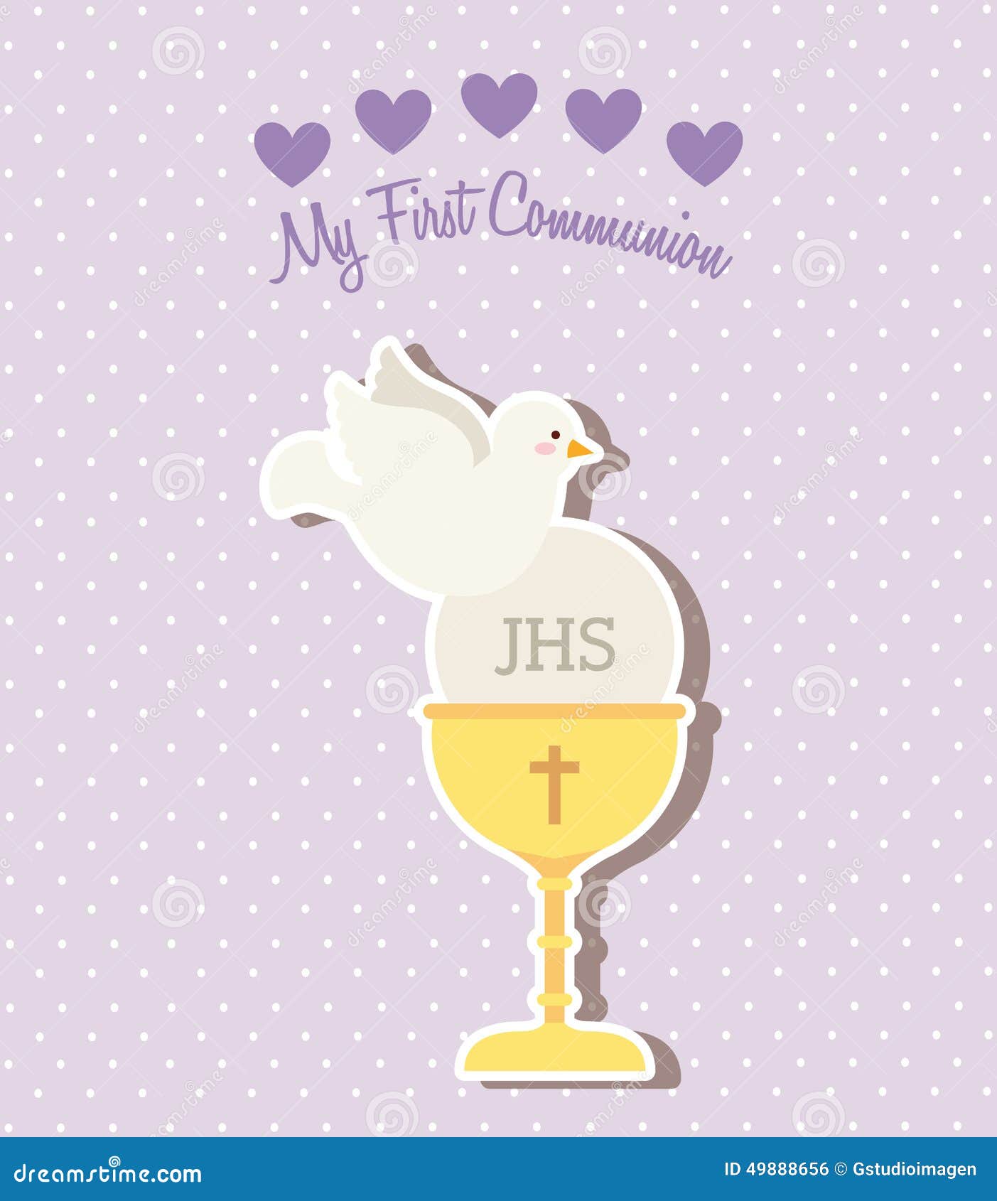 My first communion stock vector. Illustration of symbol - 49888656