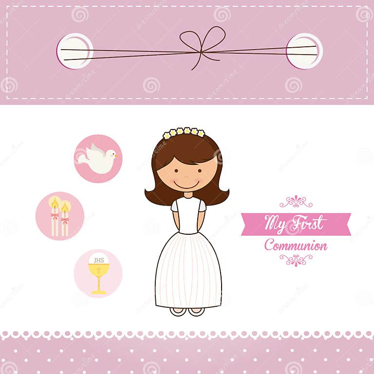 My first communion stock vector. Illustration of bird - 50135377