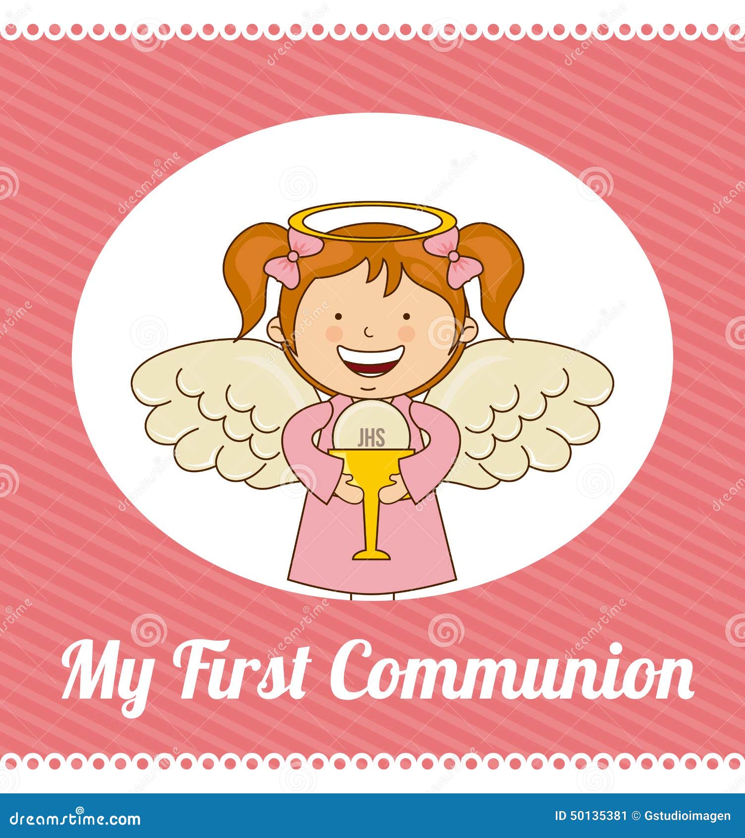 My first communion stock vector. Illustration of angel - 50135381