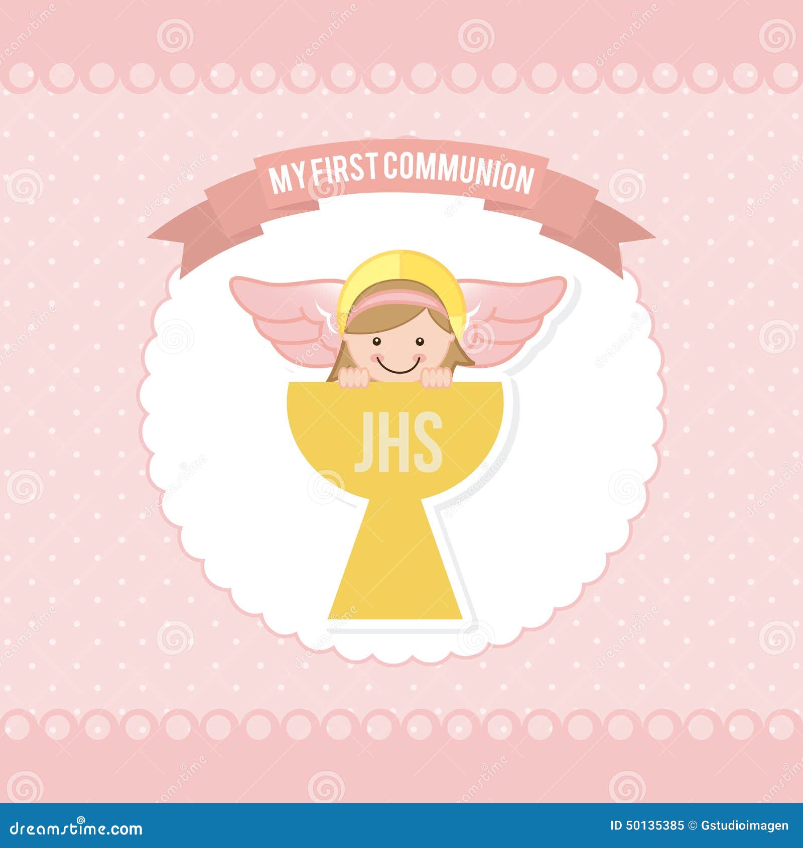 My first communion stock vector. Illustration of angel - 50135385