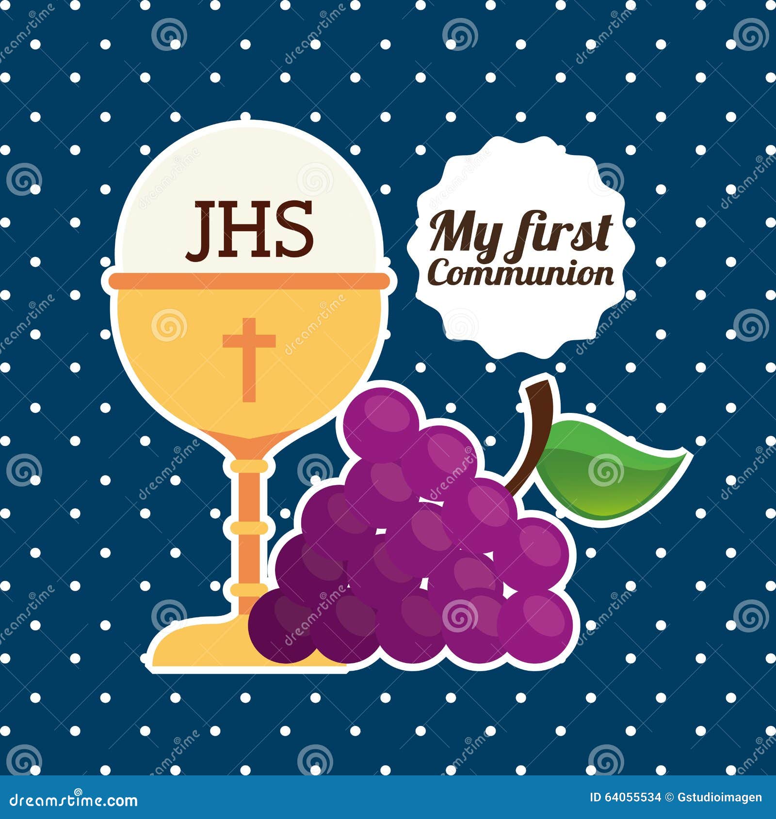 My first communion design stock vector. Illustration of ritual - 64055534