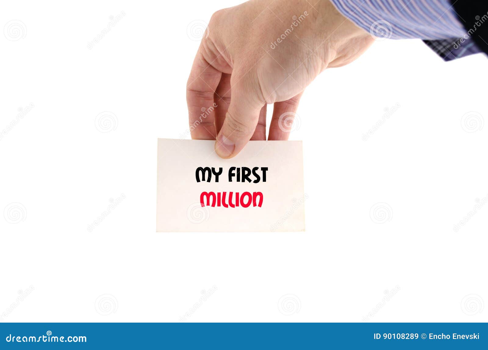 My First Million Text Concept Stock Image - Image of prosperity ...