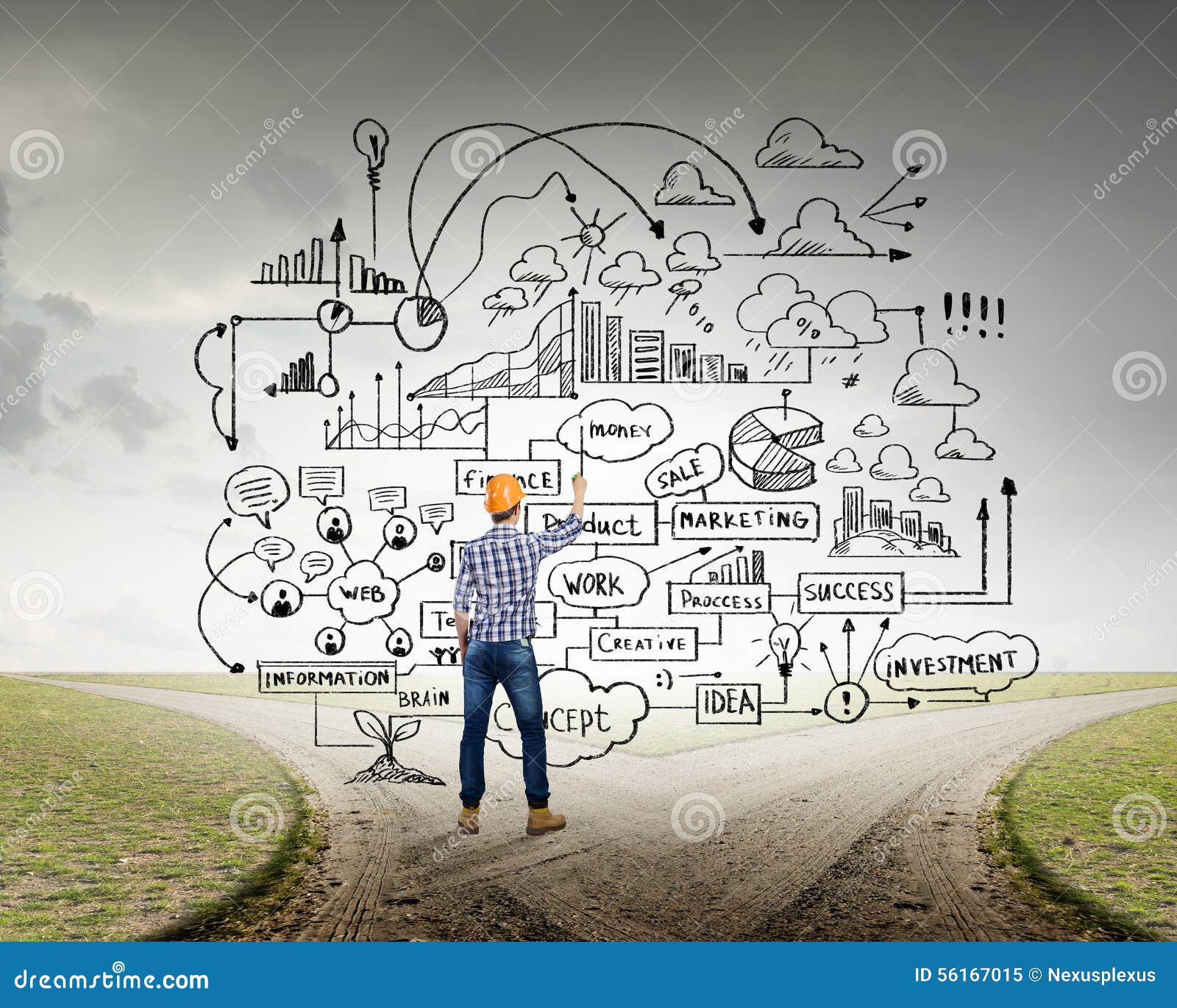 My genious plan stock image. Image of idea, construct - 56167015