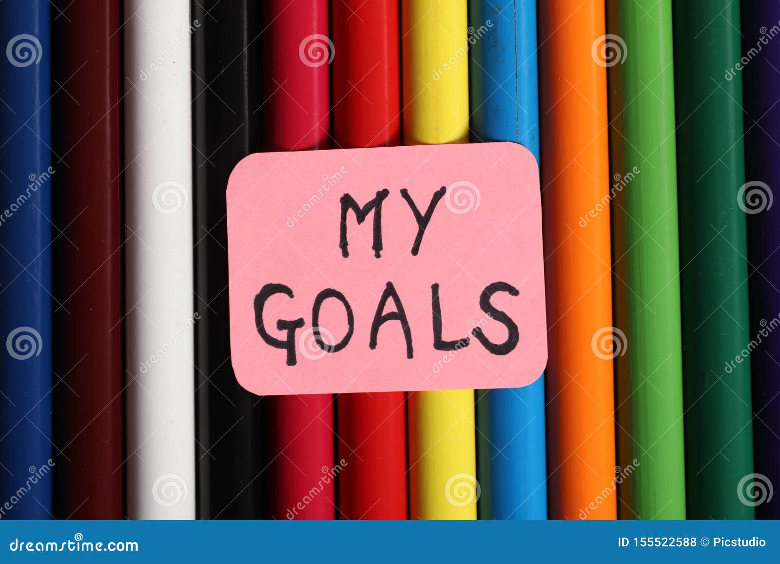 My goals stock illustration. Illustration of board, paper - 155522588