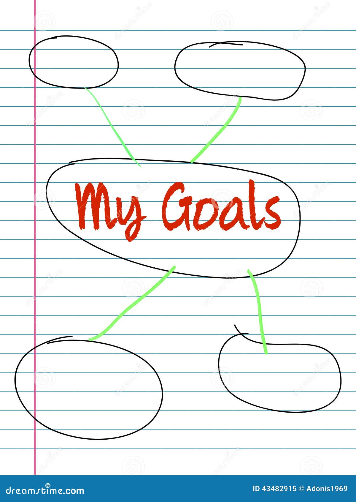 My Goals stock vector. Illustration of personal, life - 43482915