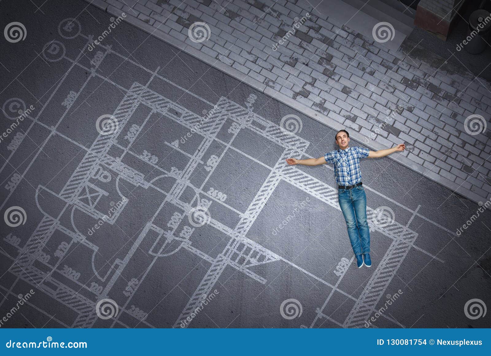 That is my great plan stock photo. Image of human, floor - 130081754