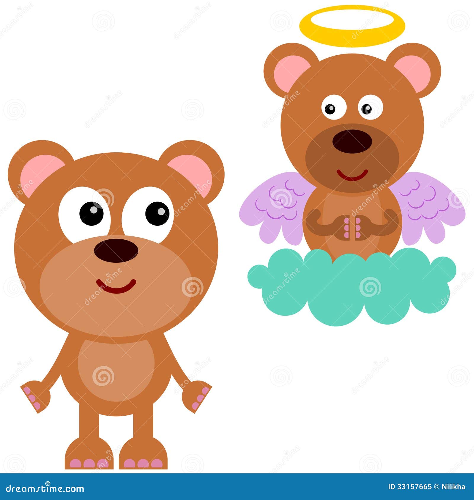 My guardian bear stock illustration. Illustration of cartoon - 33157665