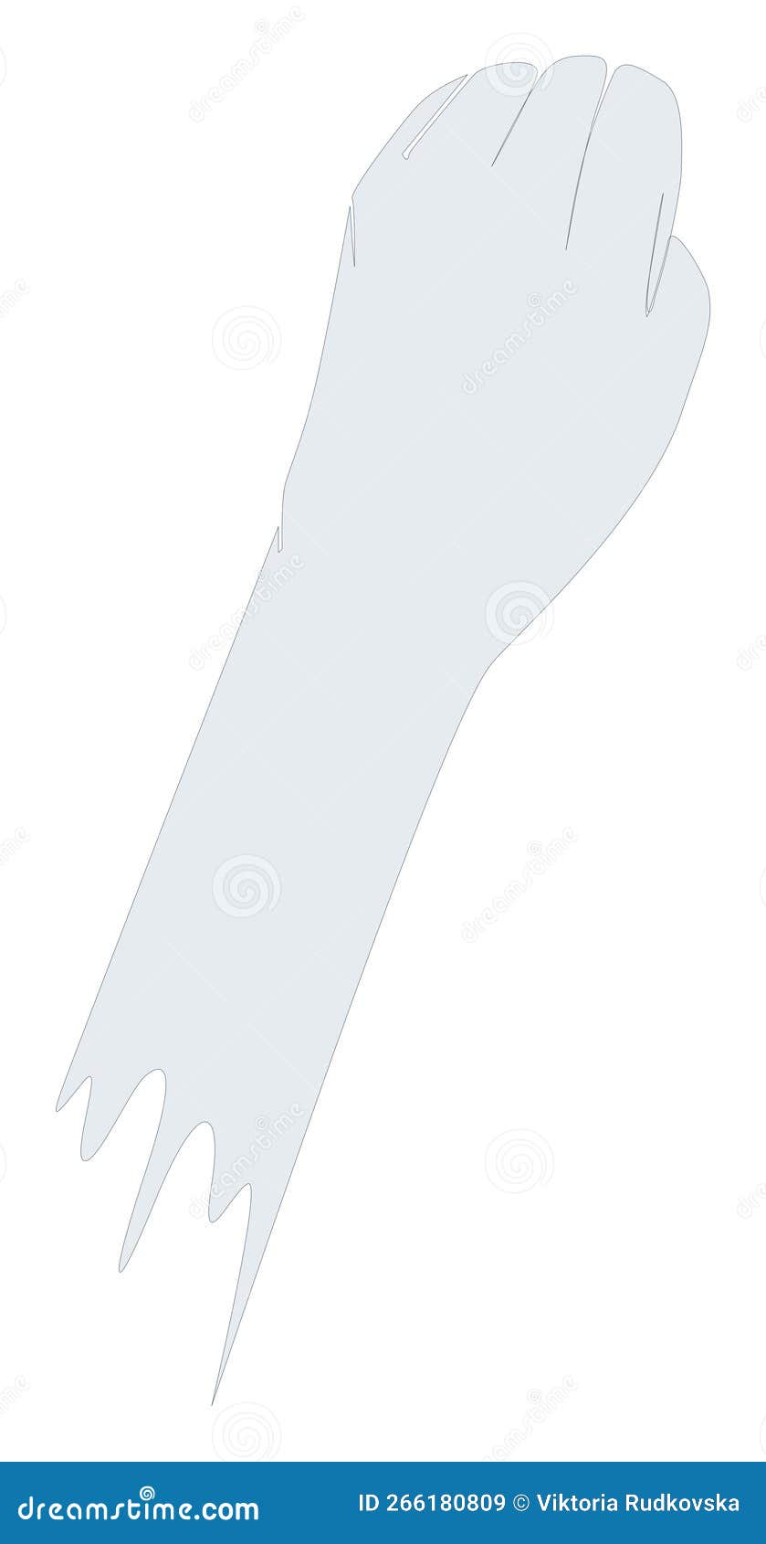 My Hand Turned Into A Fist Stock Vector Illustration Of Clothing Document 266180809