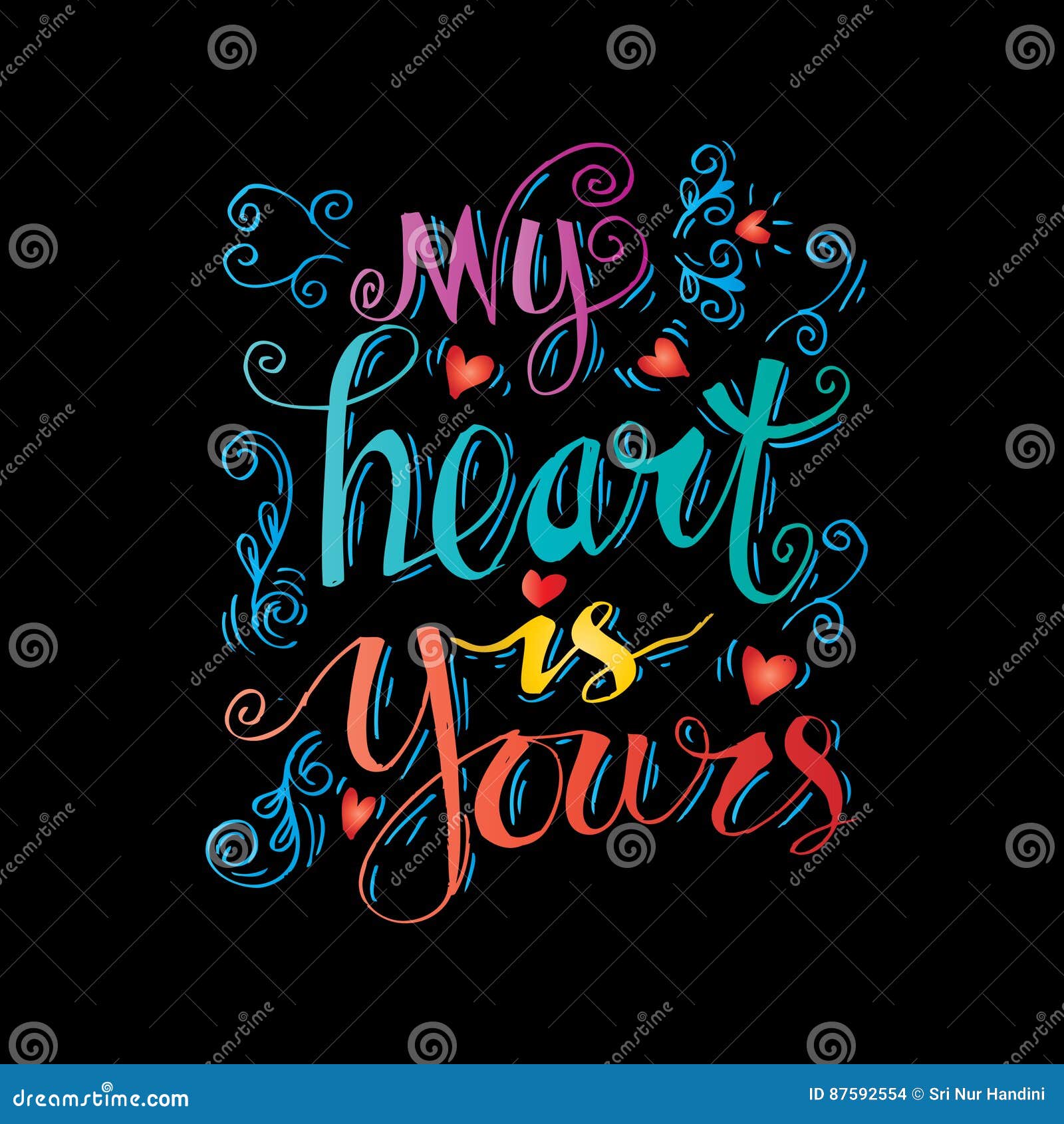 My heart is yours stock illustration. Illustration of colorful - 87592554 My heart is yours stock illustration. Illustration of colorful - 87592554