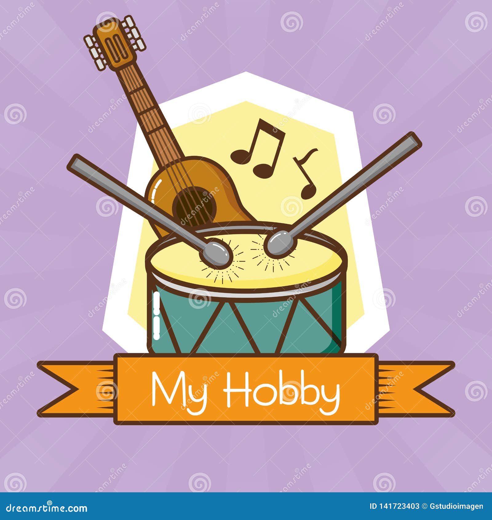 My hobby related stock vector. Illustration of song - 141723403