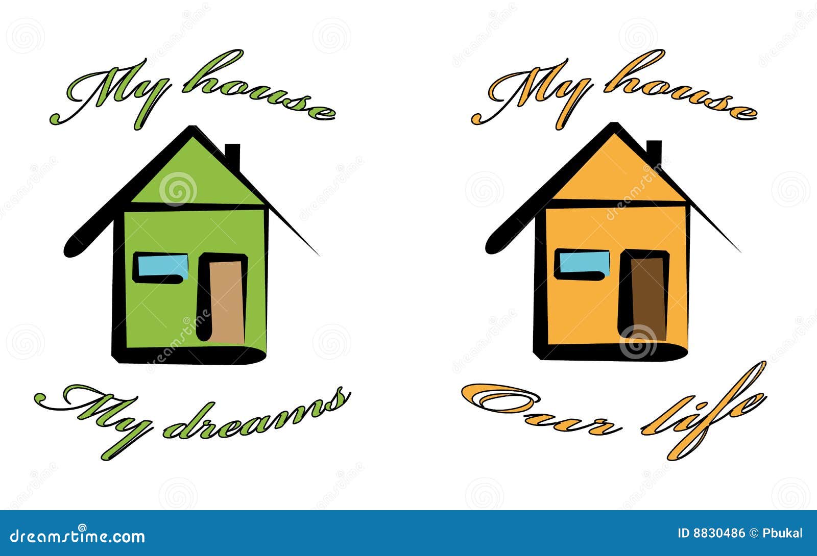 My house stock vector. Illustration of isolated, graphics - 8830486