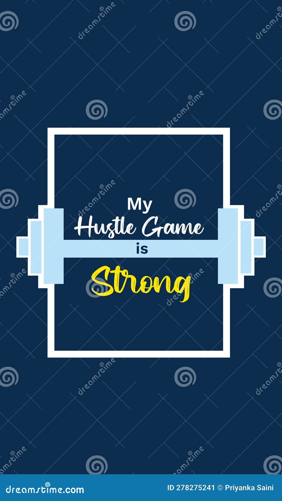 Hustle. Inspiring Motivation Quote Poster Template. Vector Typography ...