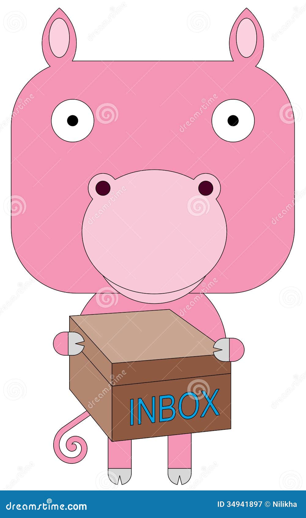 My inbox stock illustration. Illustration of message - 34941897