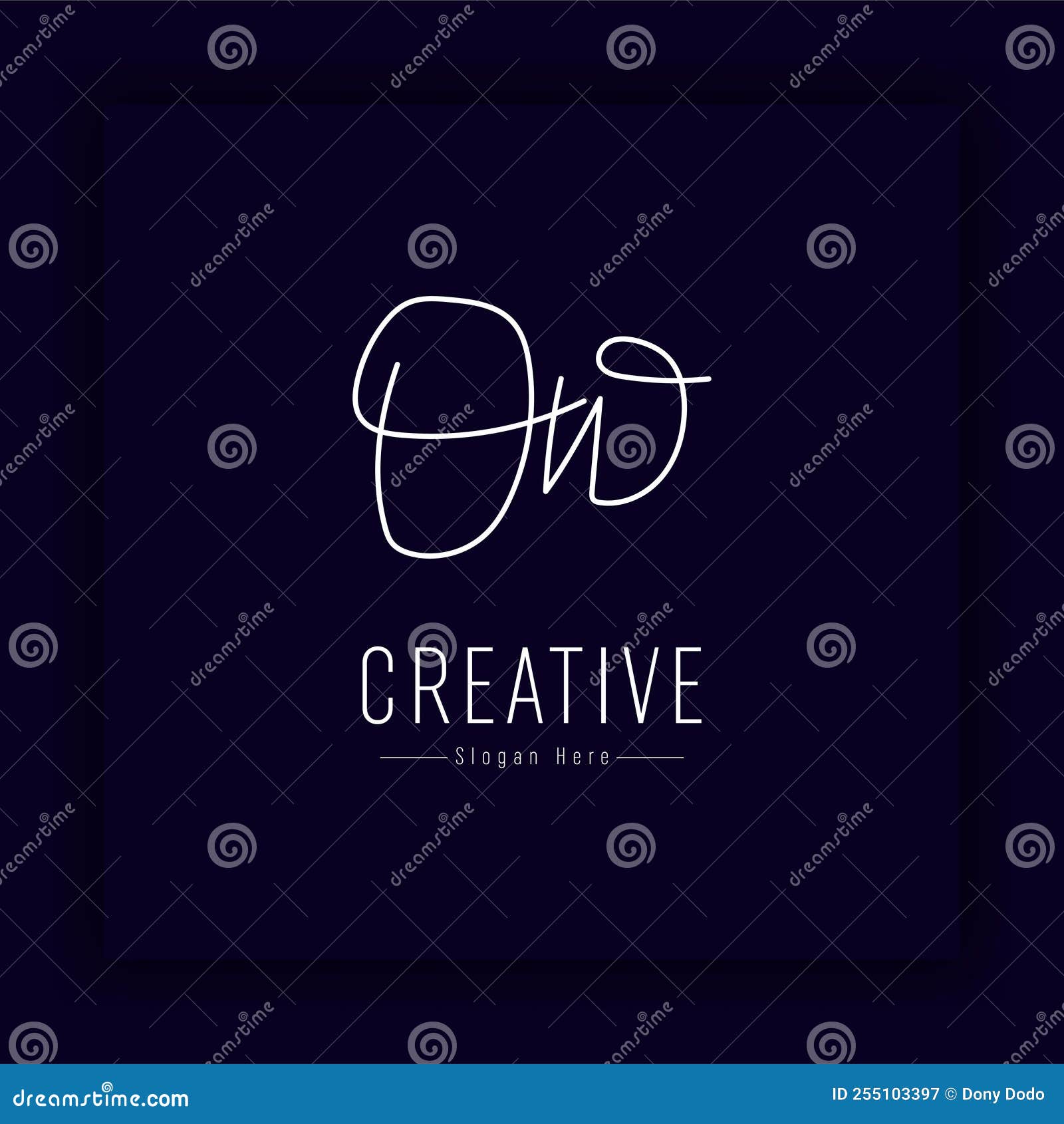 My Initial Handwritten Vector for Identity Handwritten Logo Stock ...