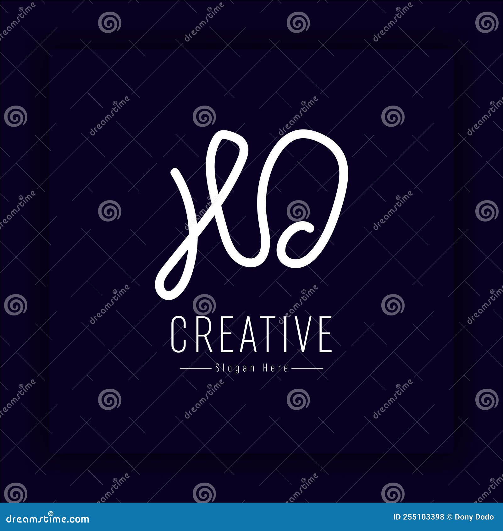 My Initial Handwritten Vector for Identity Handwritten Logo Stock ...