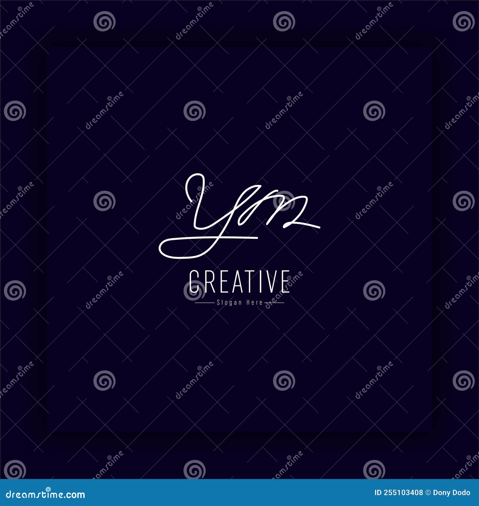 My Initial Handwritten Vector for Identity Handwritten Logo Stock ...