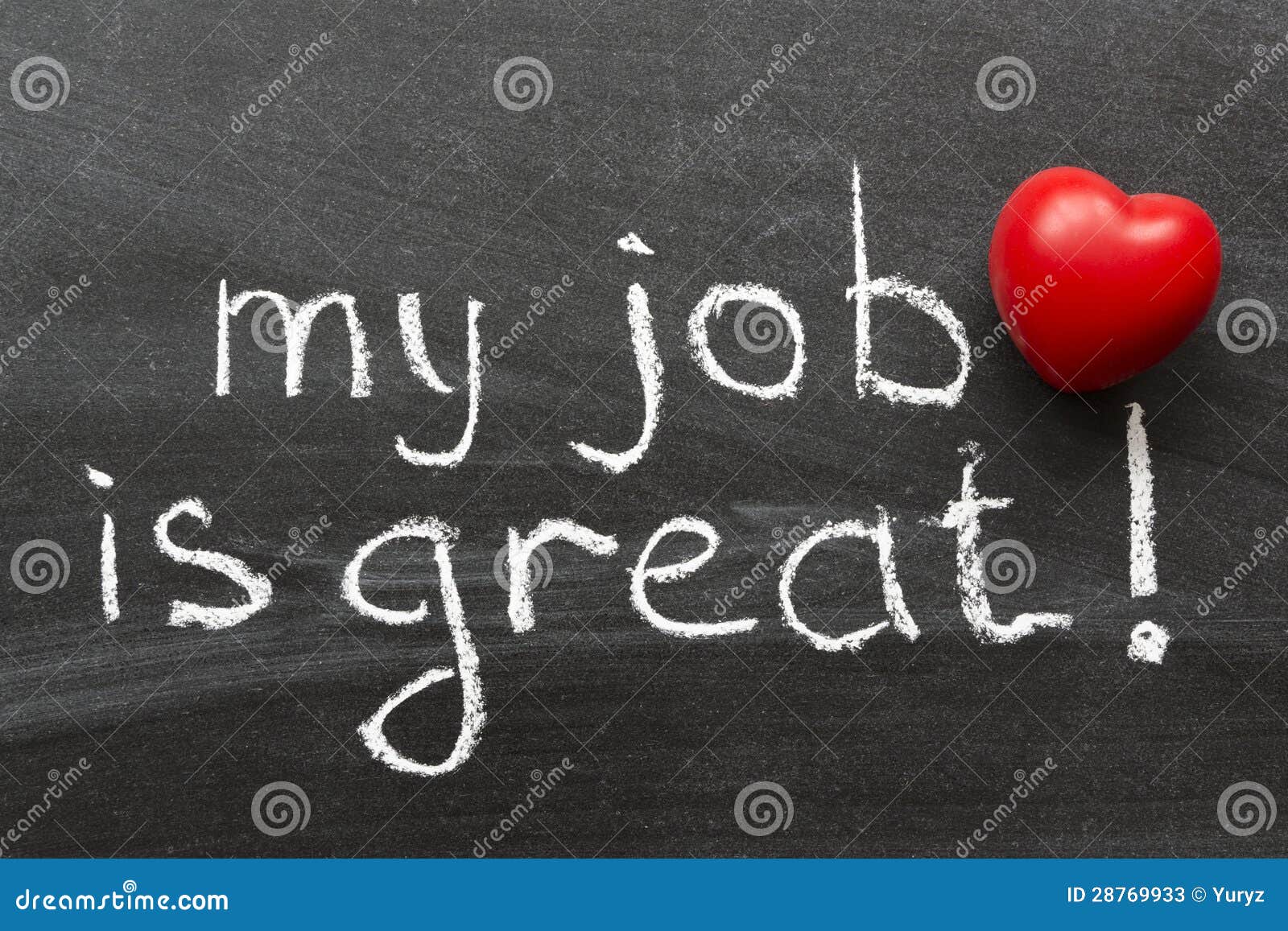 My job is great stock image. Image of shape, black, white - 28769933