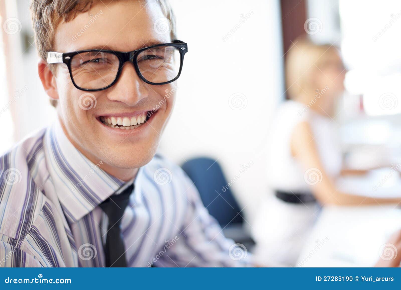 My job makes me happy stock photo. Image of moder, casual - 27283190