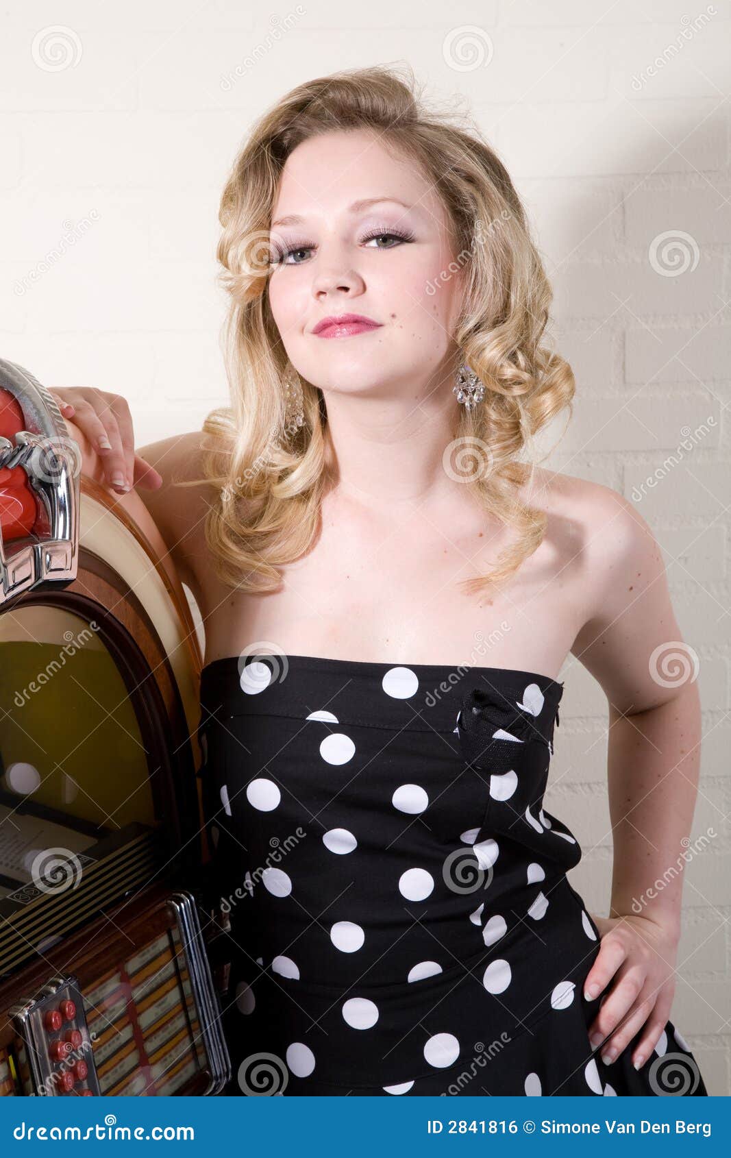 My jukebox stock photo. Image of blond, girlie, feminine - 2841816