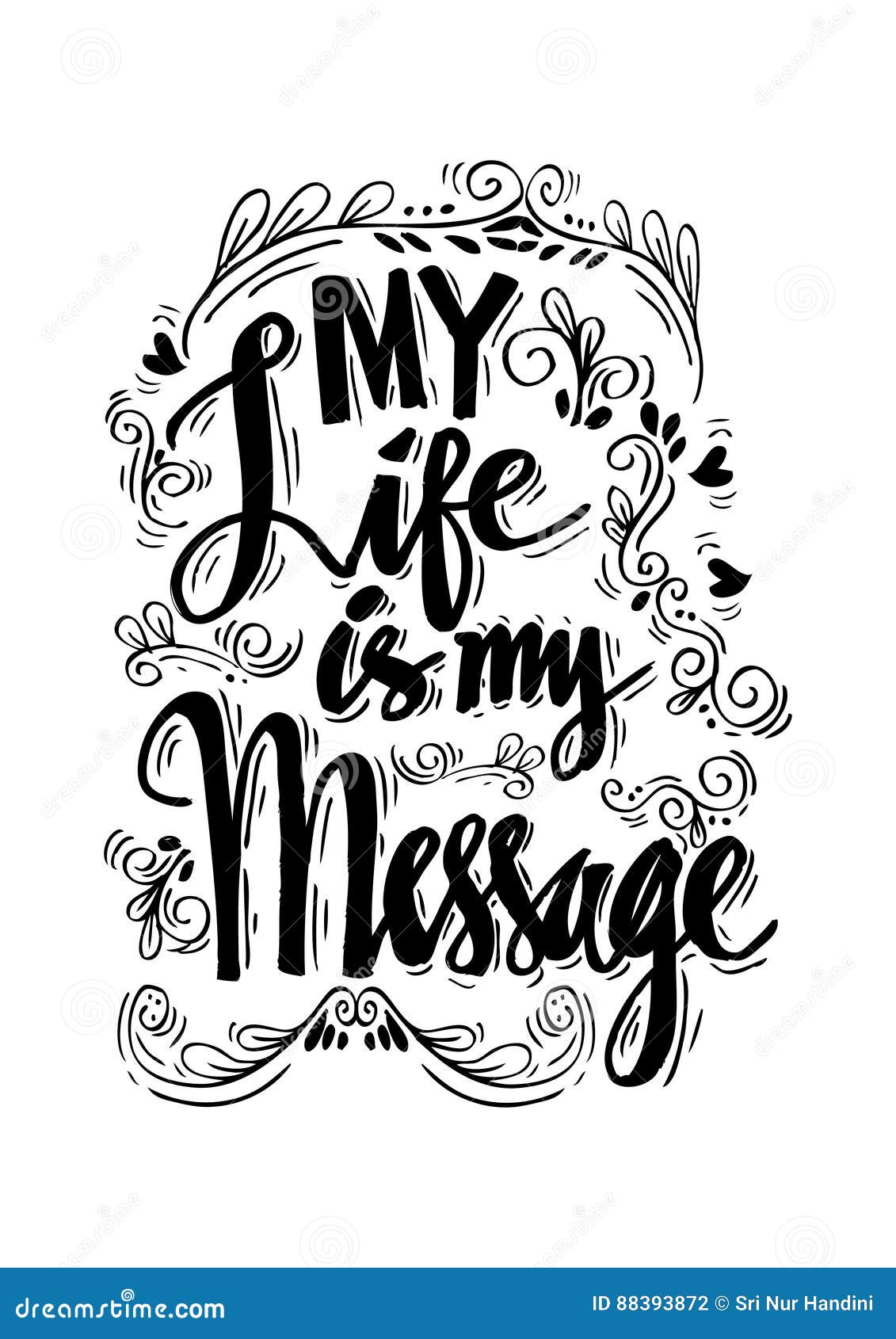 My life is my message. stock vector. Illustration of gandhi - 88393872