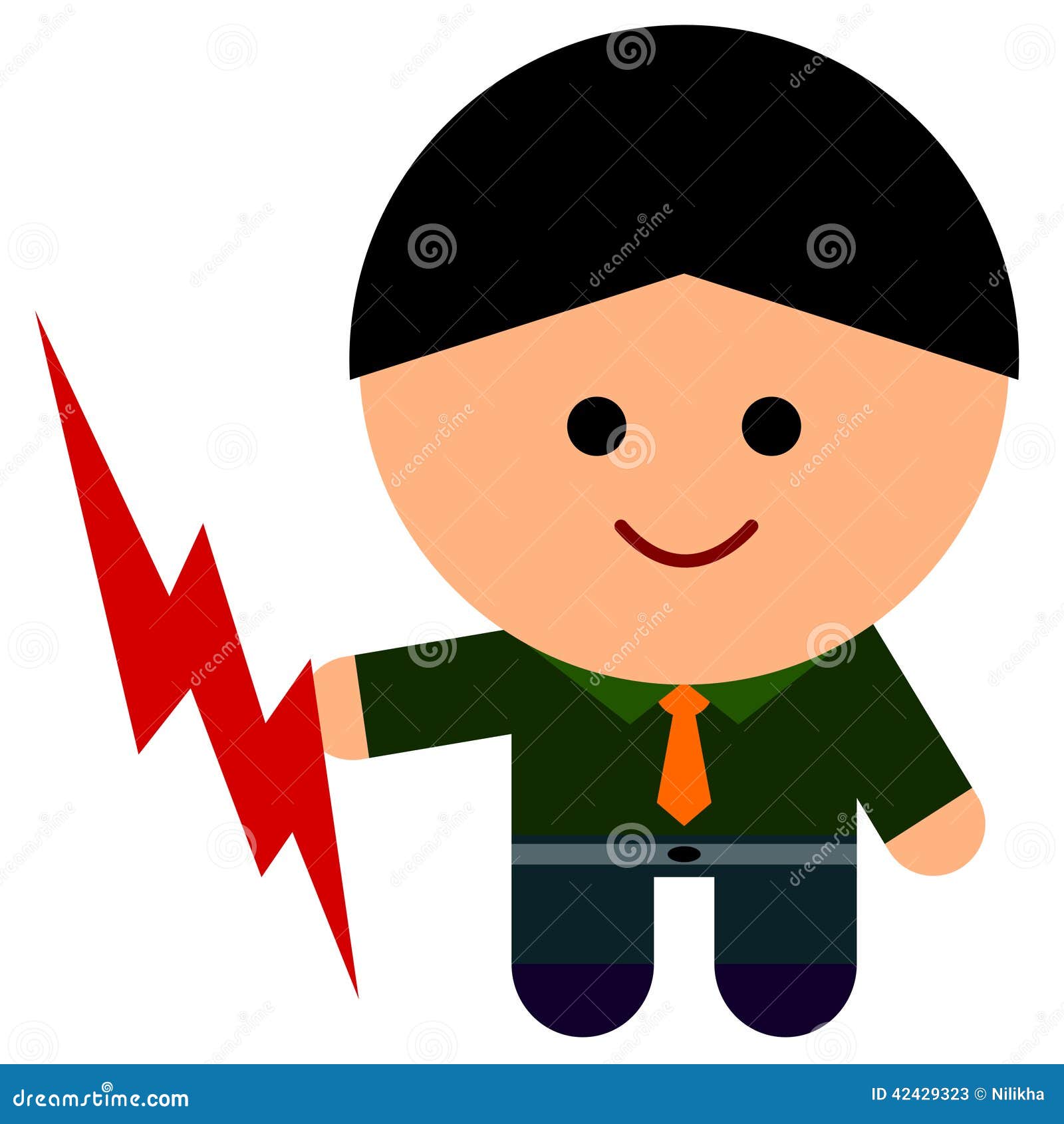 My lightning stock illustration. Illustration of male - 42429323