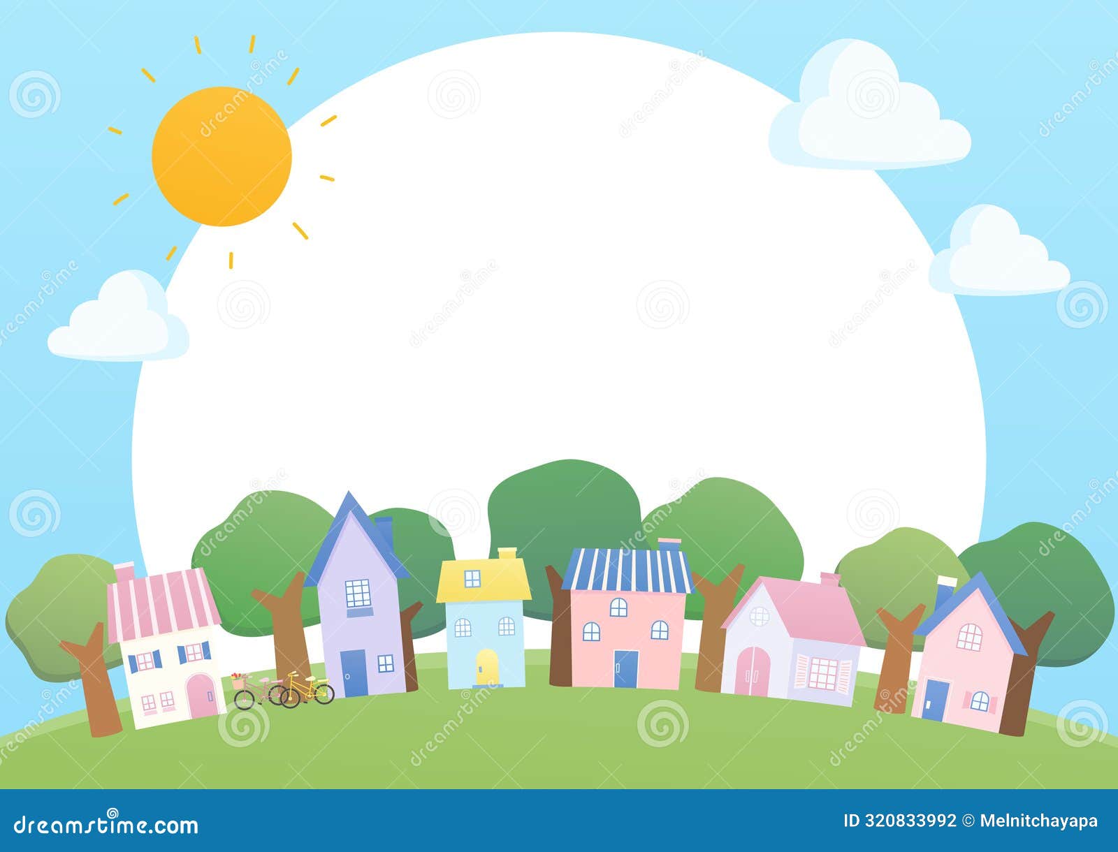 Hometown Or Vector Flat Construction Company Brand Design Templates ...