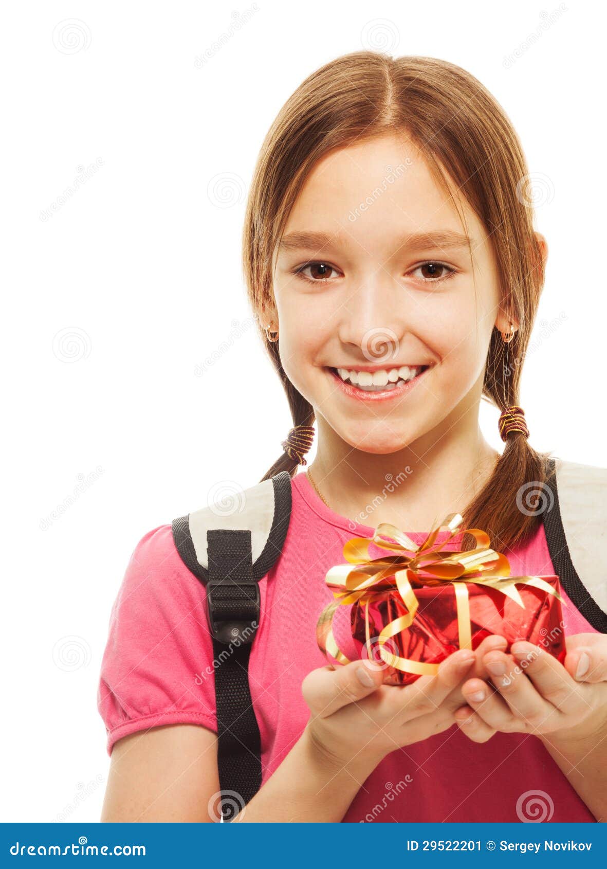 This is My Little Surprise Present Stock Image - Image of portrait ...