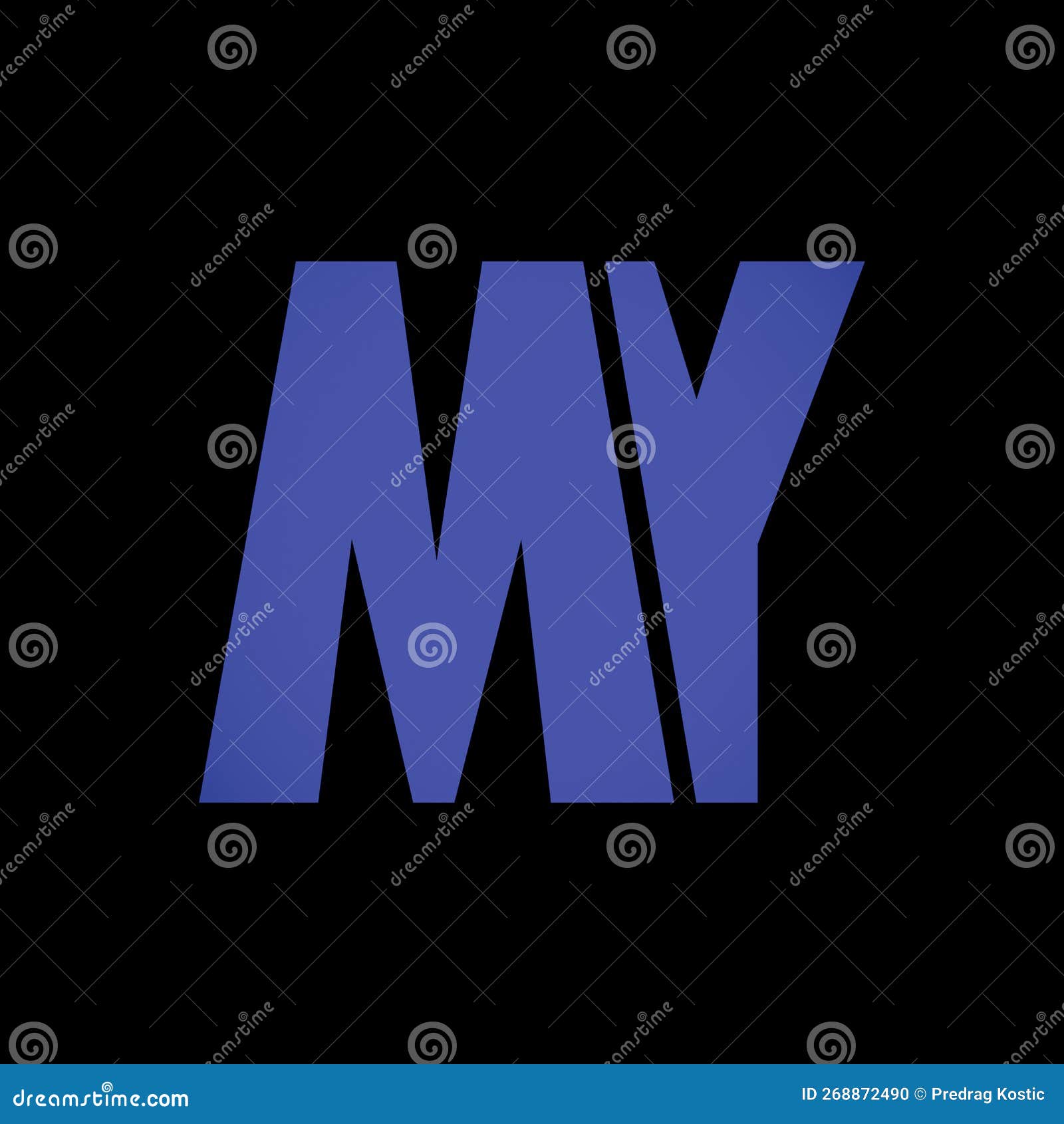 My logo stock illustration. Illustration of advertising - 268872490