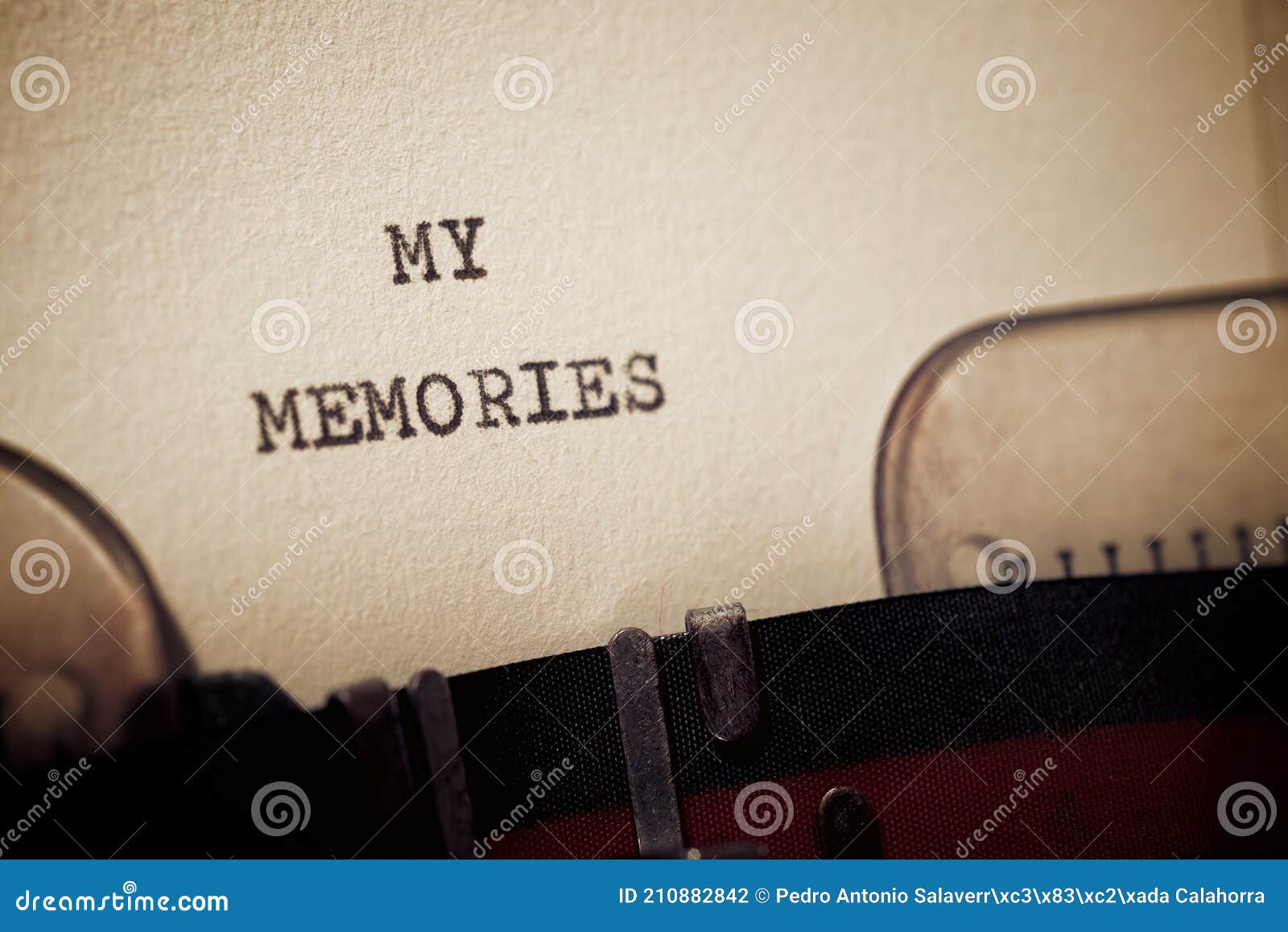 My memories text stock photo. Image of message, concept - 210882842