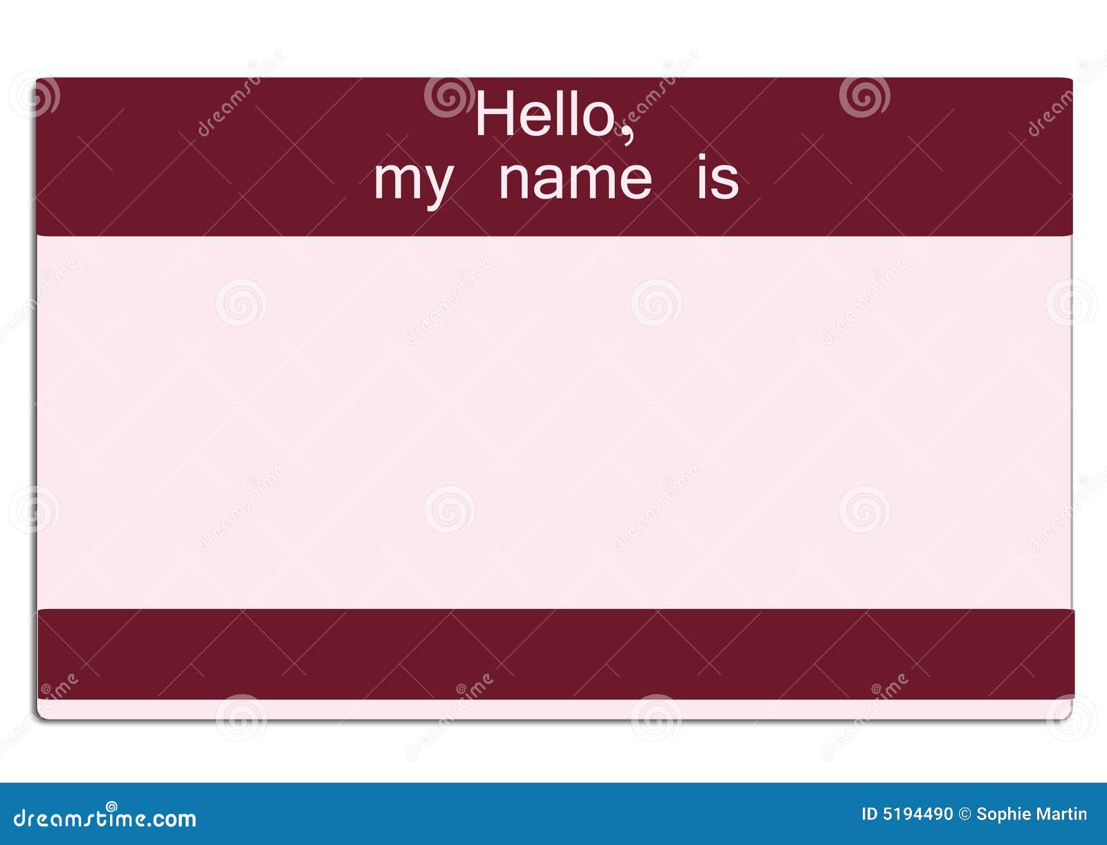 My name is stock illustration. Illustration of company - 5194490