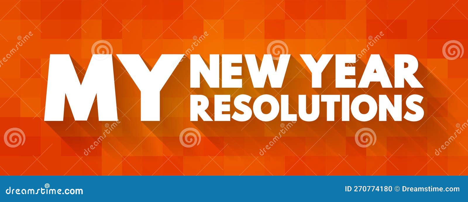 My New Year Resolutions Text Concept for Presentations and Reports ...