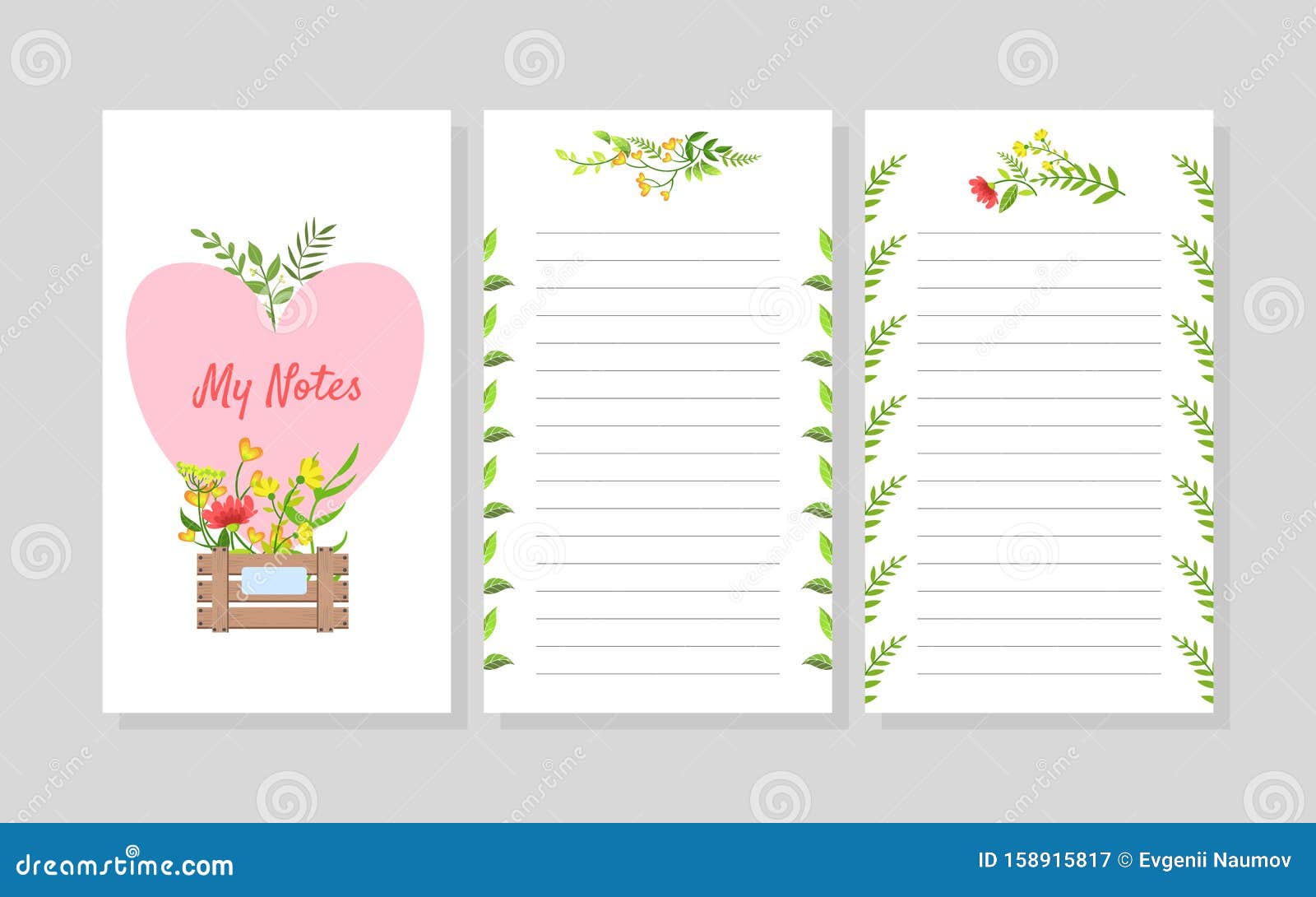 My Notes, Printable Paper Diary Page, Notebook, Organizer, Planner ...