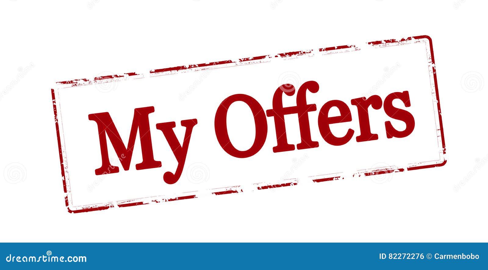 My offers stock illustration. Illustration of text, sign - 82272276