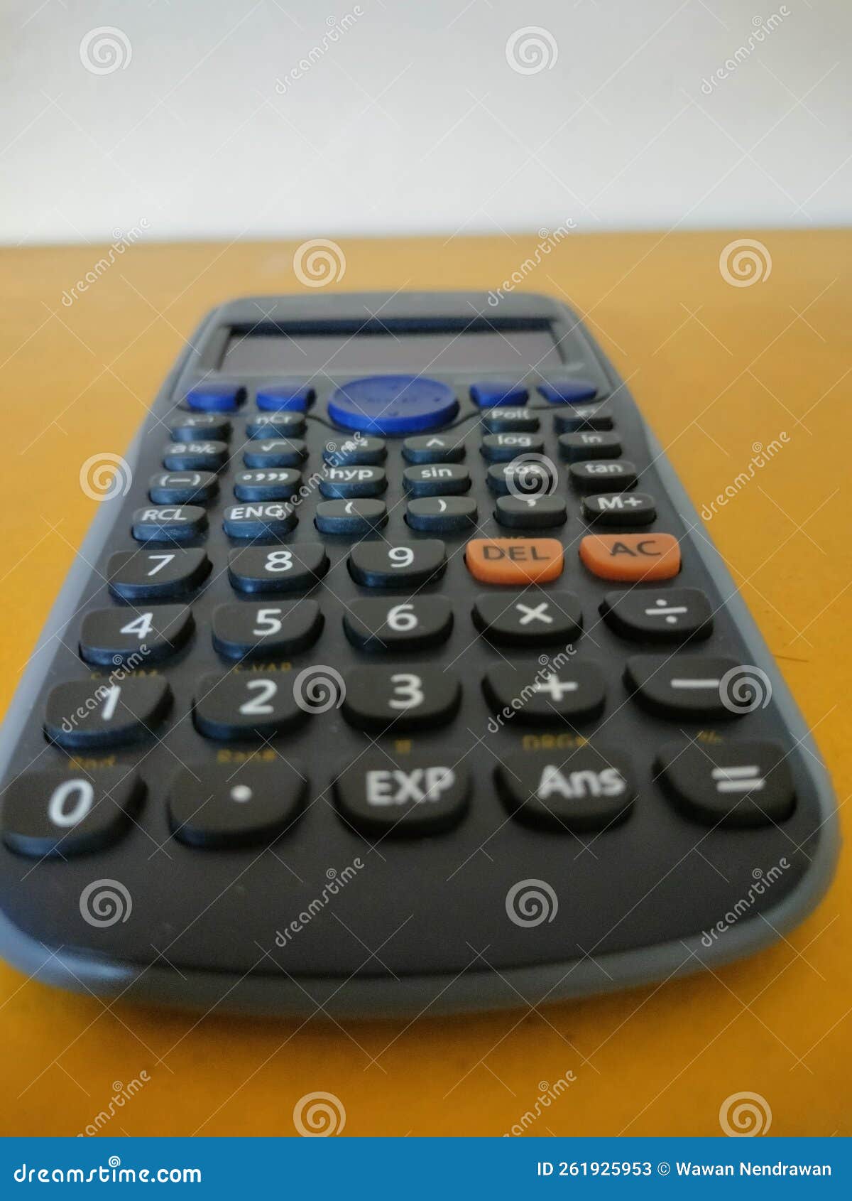 My Old Black Calculator is Broken and Dirty Stock Image - Image of ...